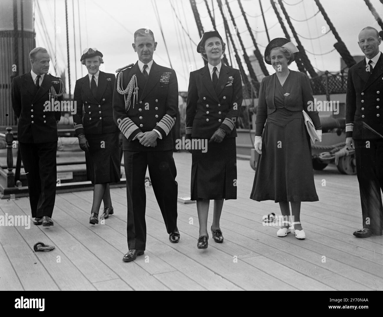DUCHESS WALKS THE DECK In naval uniform is commanded of the Woman's ...