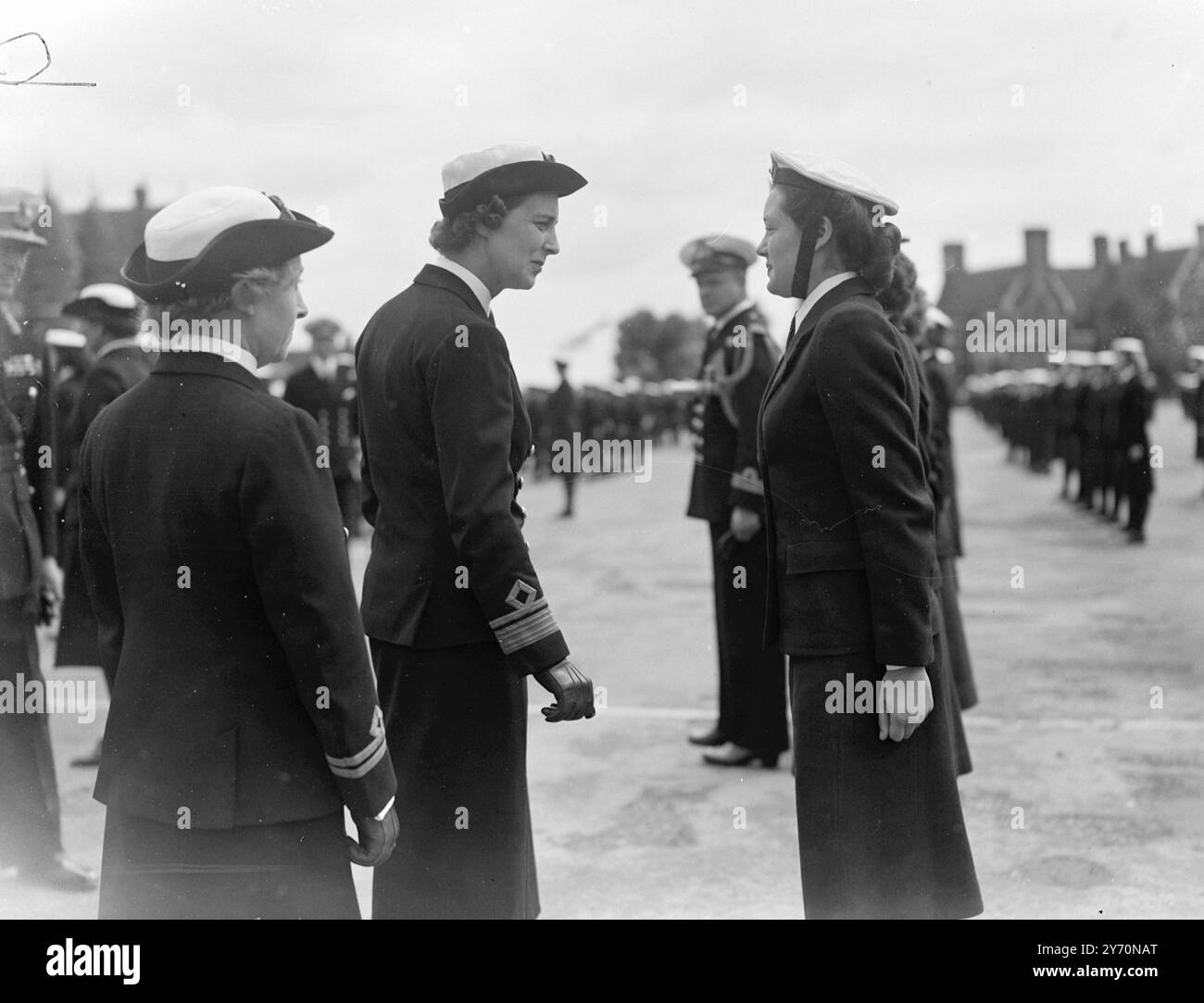 ROYAL COMMANDANT HAS A WORD WITH THE WREN The DUCHESS OF KENT , in ...