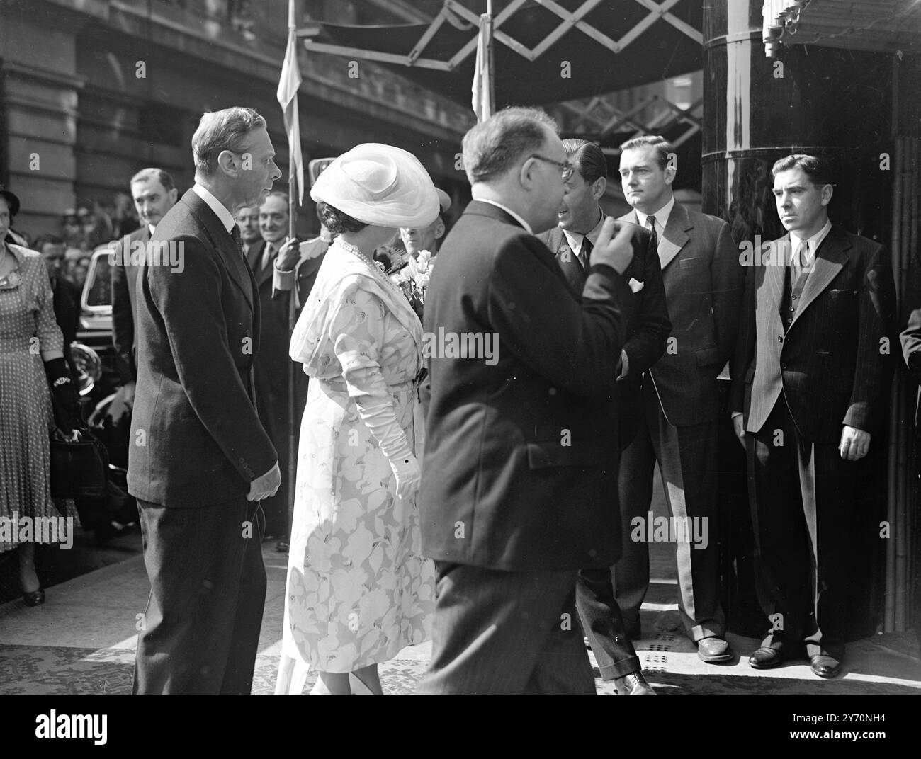KING AT COLONIAL EXHIBITION The King is pictured arriving at the ...