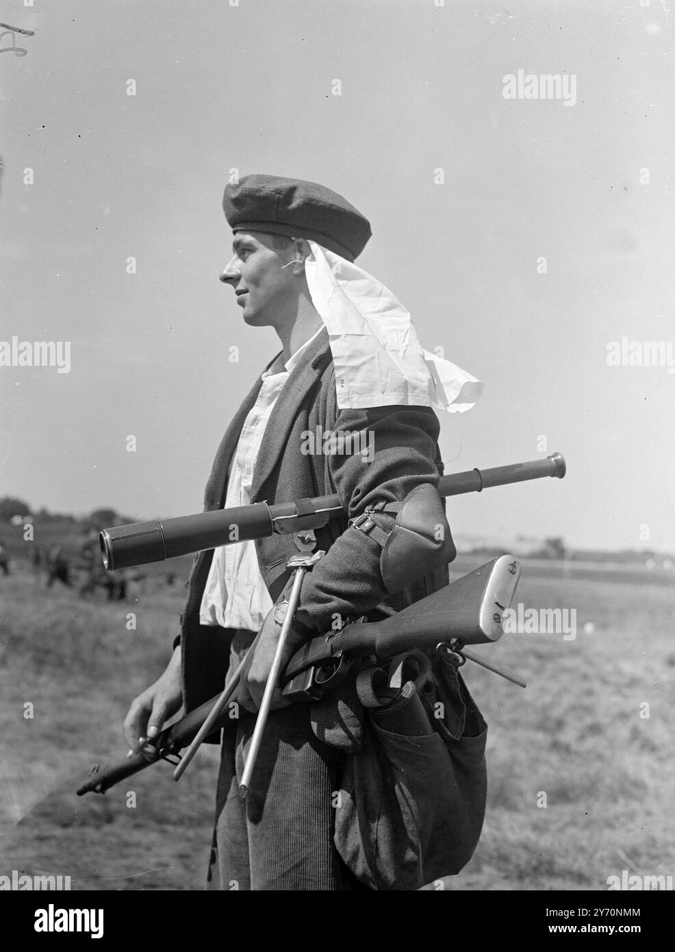 BISLEY ' LEGIONNAIRE ' A . AISTROP , Cambridge University marksman ...