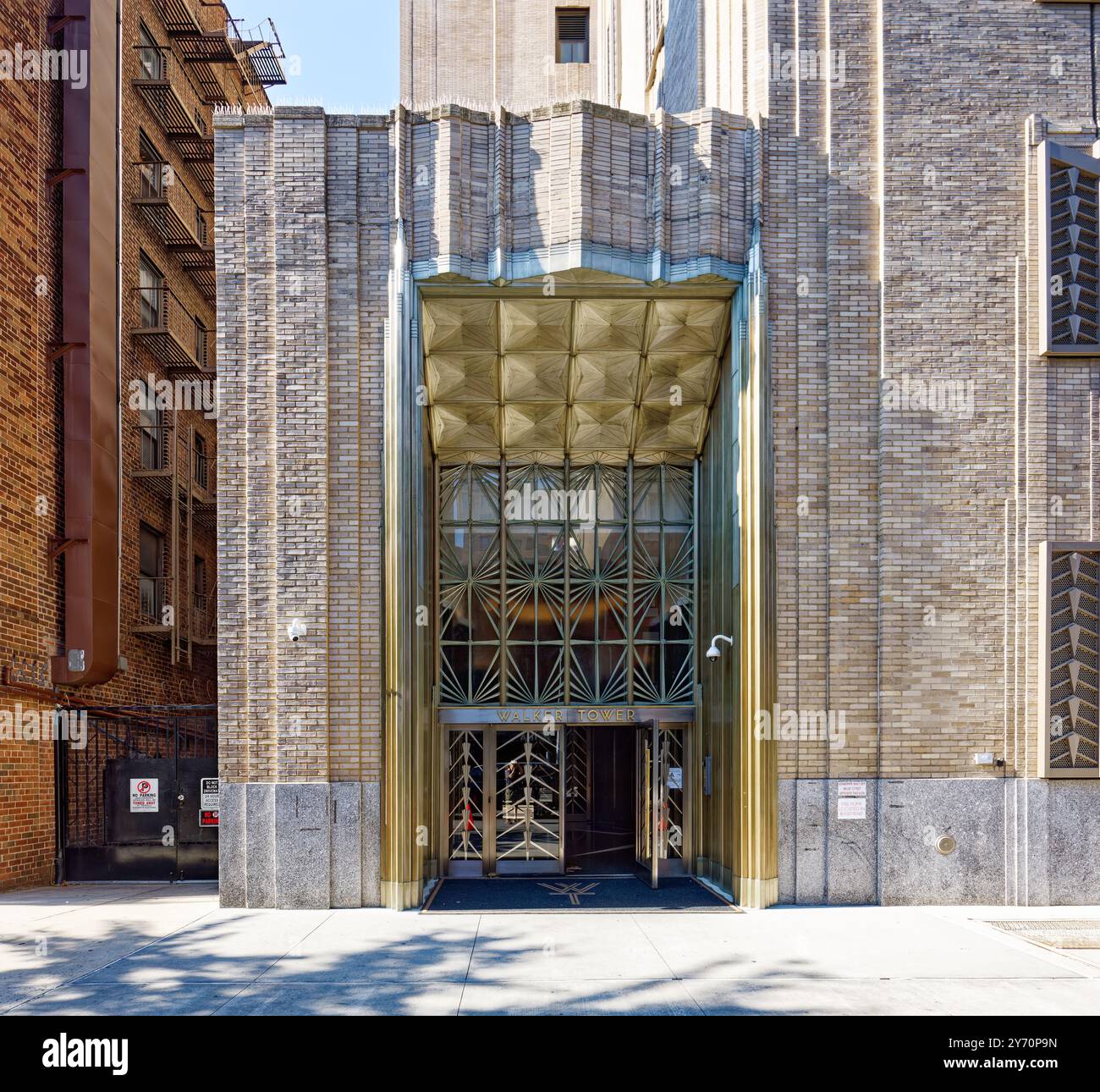 Upper floors of the Art Deco former New York Telephone building, now ...