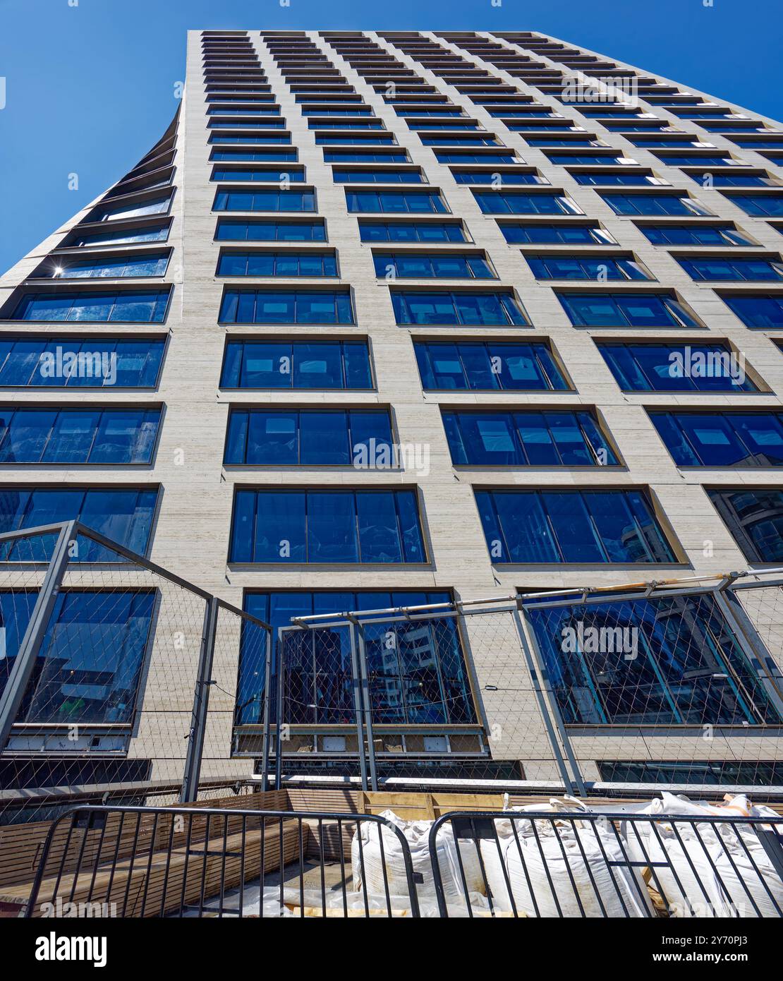 Corkscrew-skewed One High Line rises above the High Line Park "almost ...