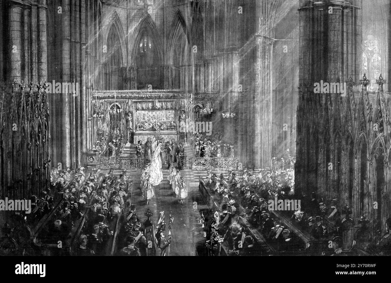 The first recorded wedding of an English King's daughter in Westminster ...