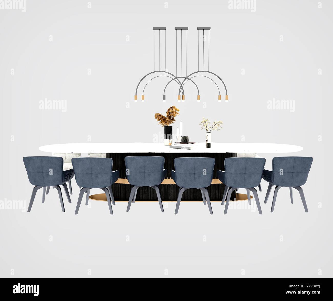 3d render dining table hi-res stock photography and images - Alamy