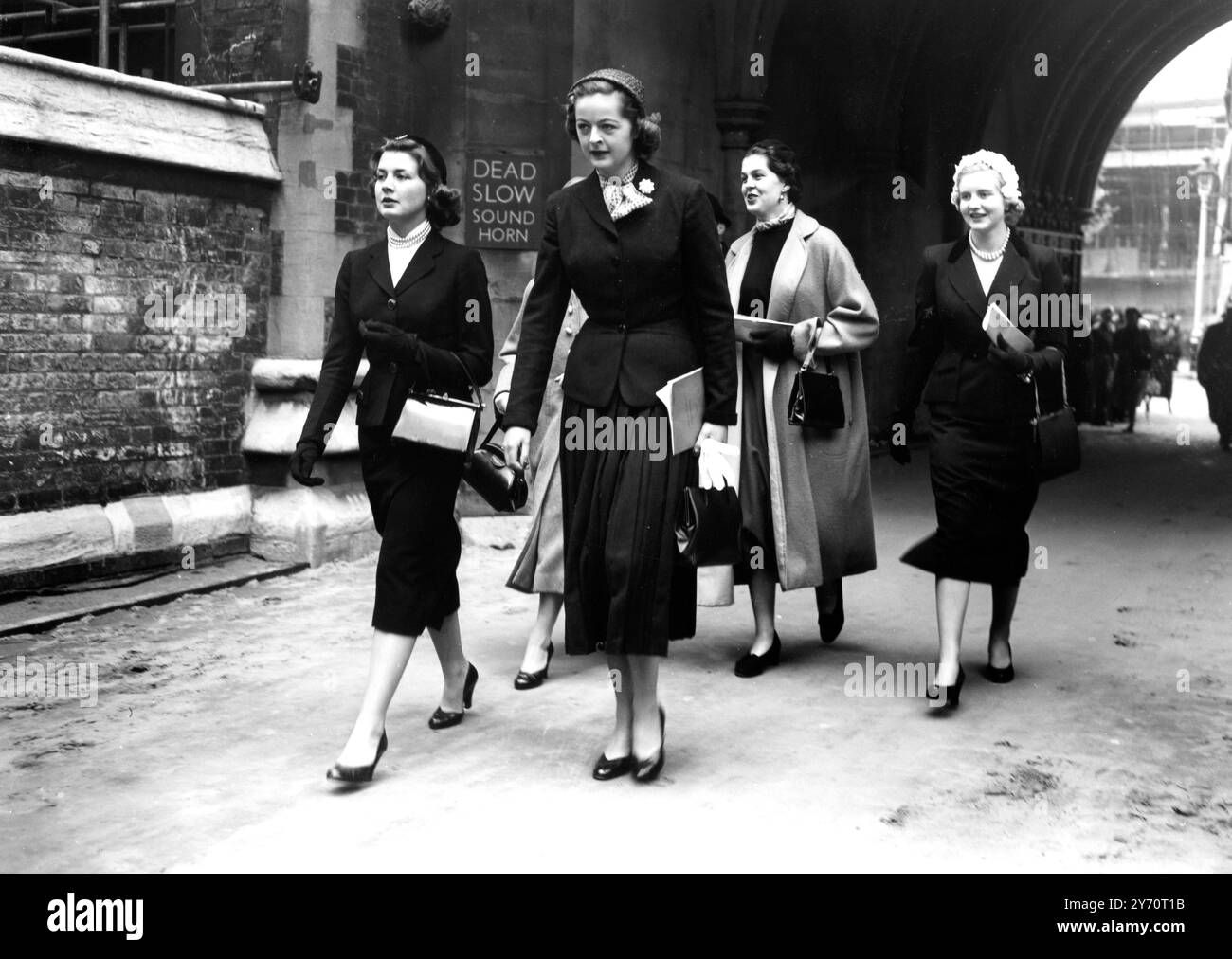 Some of the six Maids of Honour , who will bear the Queen's train ...