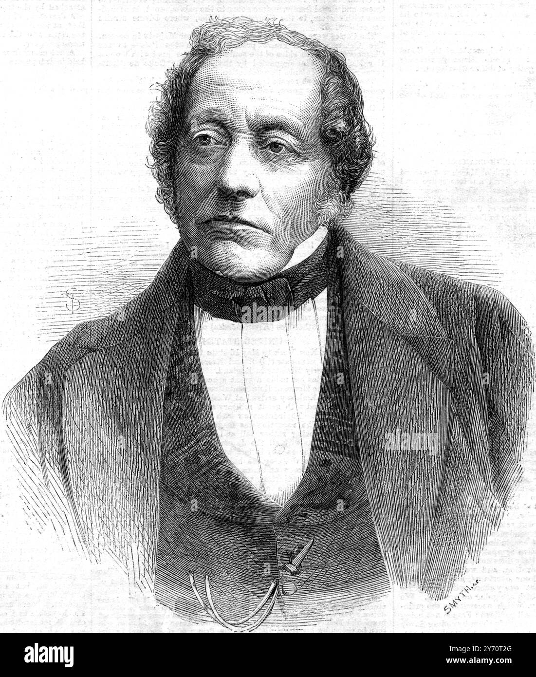 The Late Sir Charles Barry RA : English architect . From a photograph ...