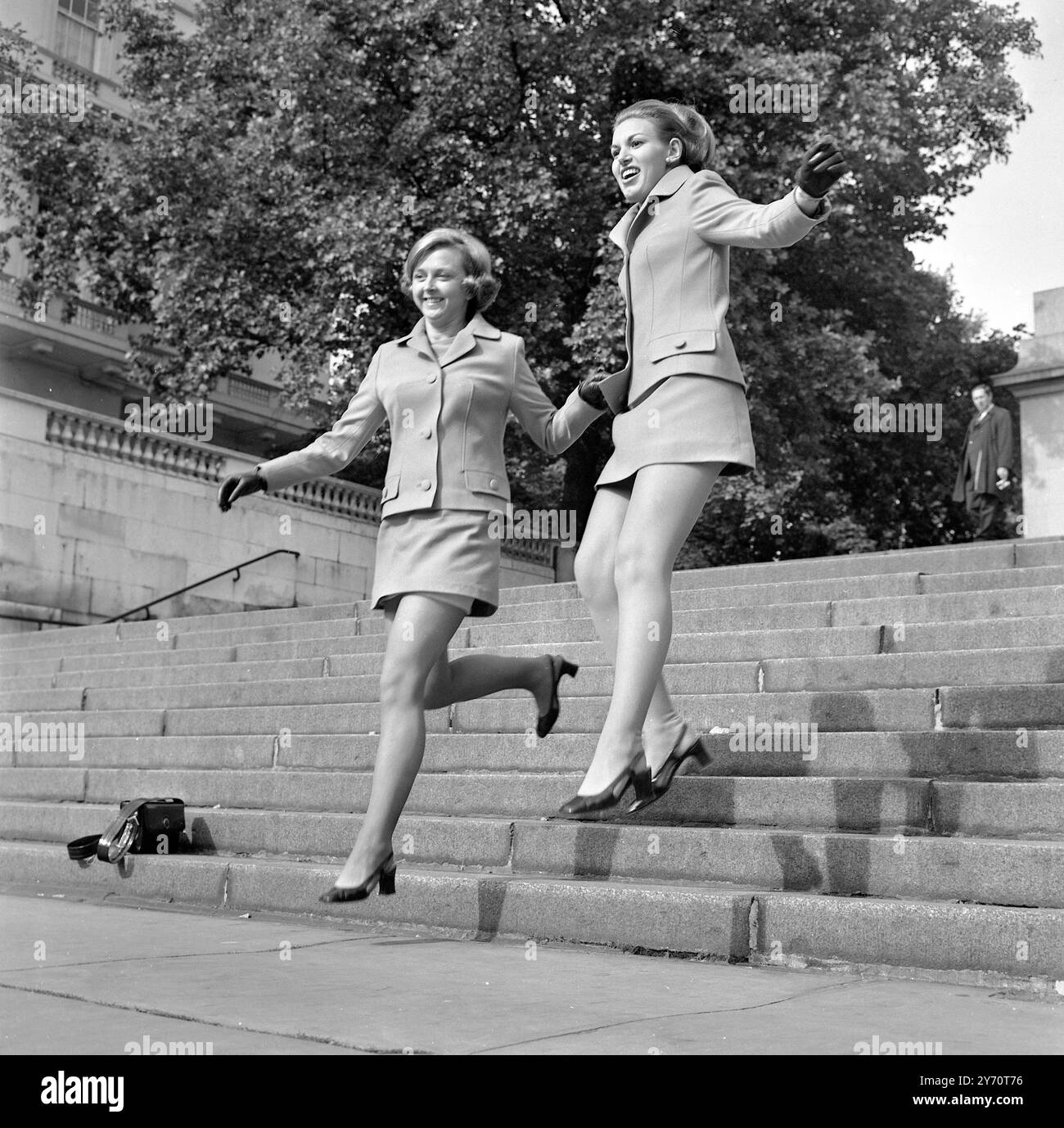 Twent-four-year old Carole Jennings (on right) and Sylvia Gordon are in ...