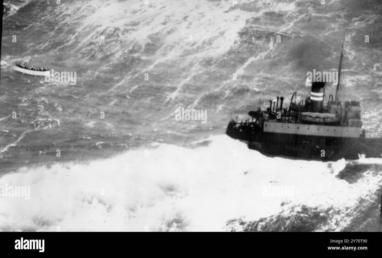 Tanker stands by to pick up Princess Victoria Survivors Larne , County ...