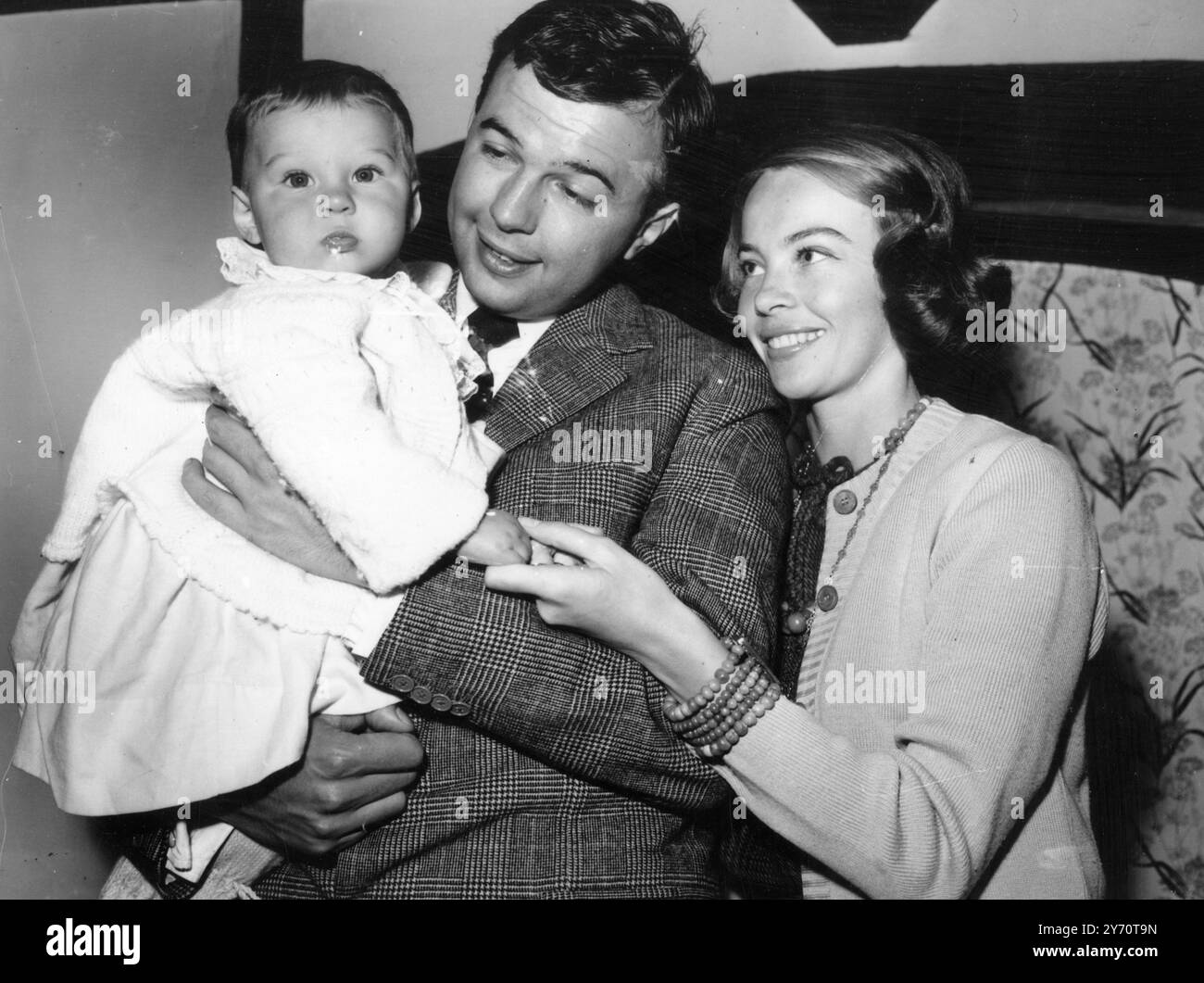 Theatrical producer Peter Hall is seen with his charming French born ...