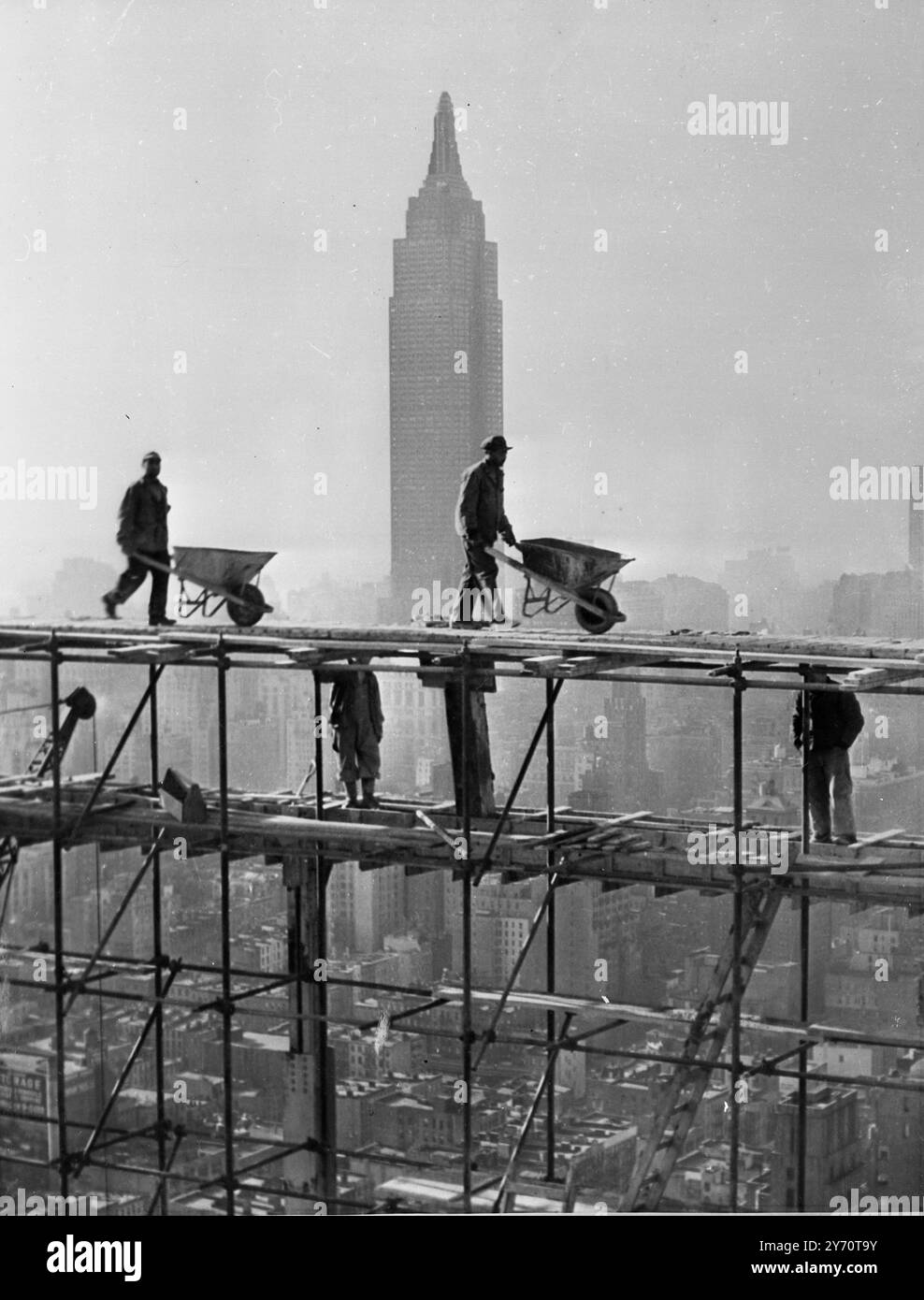 New York. A new view of the progress being made in construction of the ...
