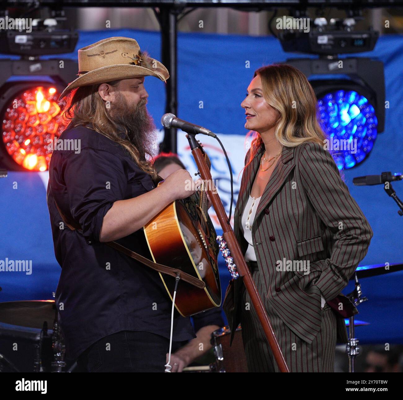 New York, New York, USA. 27th Sep, 2024. (NEW) Chris Stapleton Performs ...