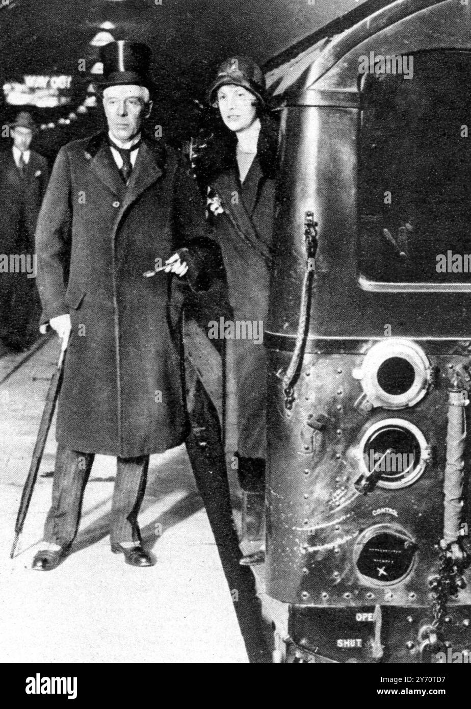 About to drive the first train on a reopened tube - The City and South ...