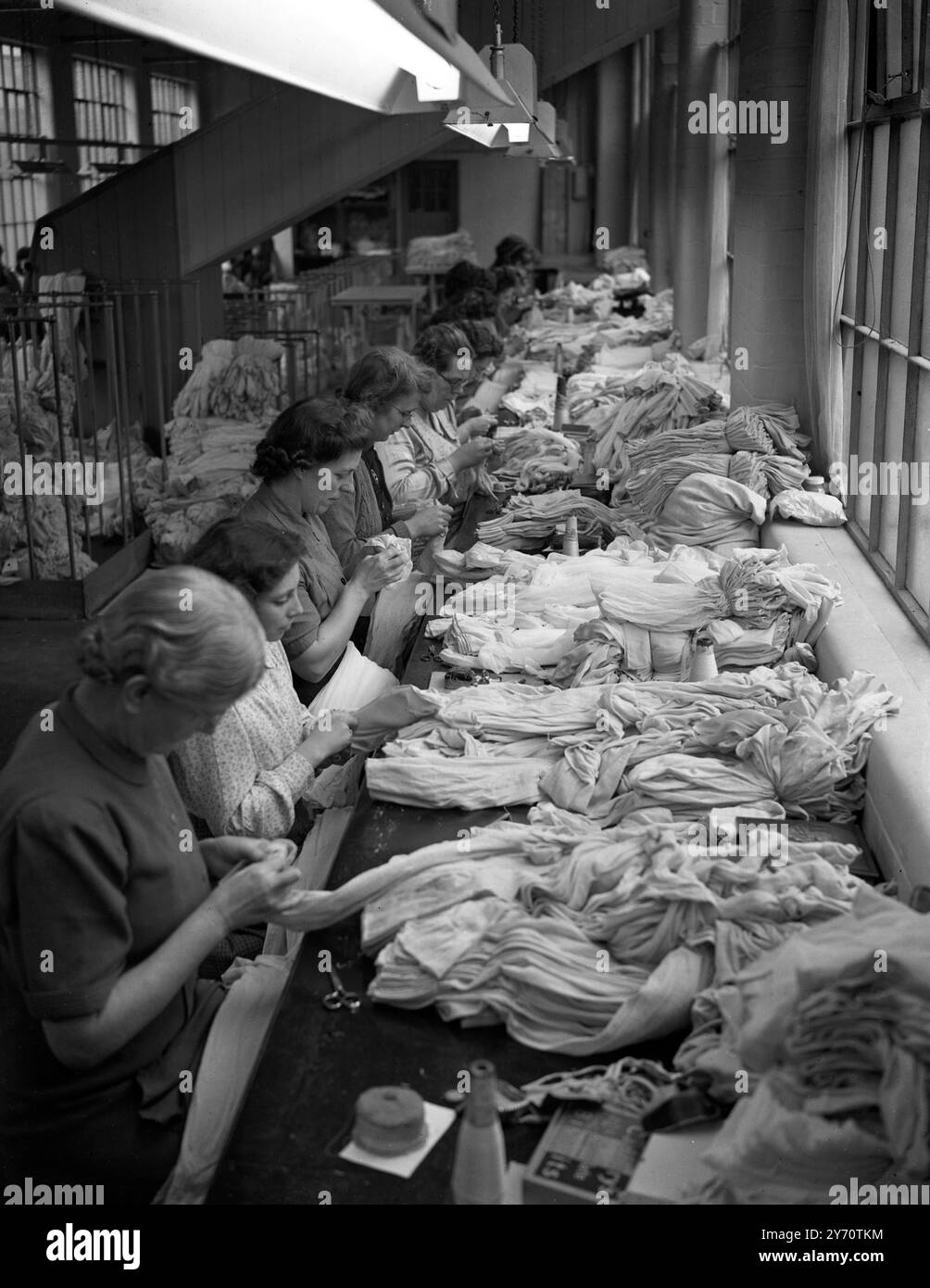 Nylon stockings, so long-awaited by the women of Britain will be in the ...