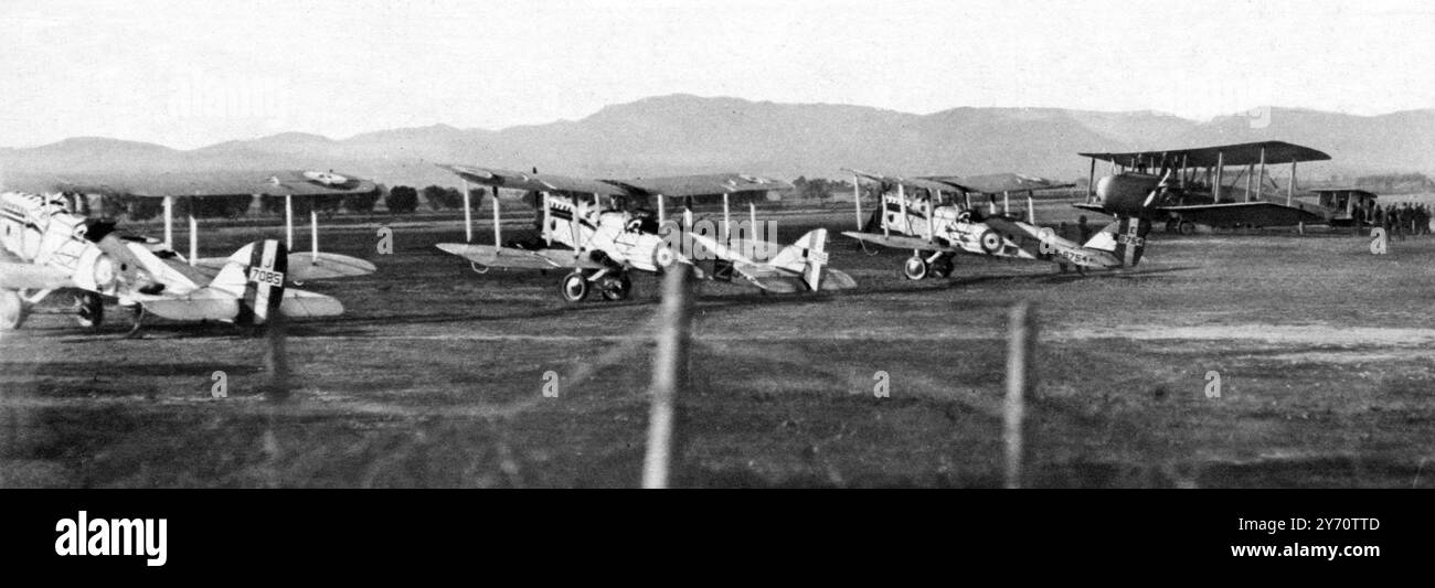 Three escorting aeroplanes which flew to Kabul in advance of the ...