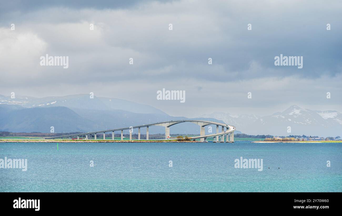 nature sceneries inside the island of Sommaroy, Tromso municipality ...