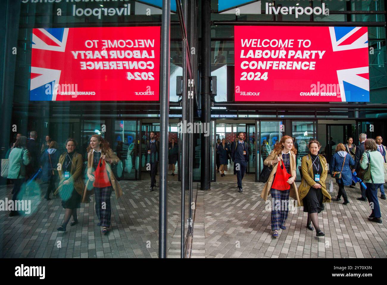 Delegates at the Labour Party Conference in Liverpool. It is the first ...