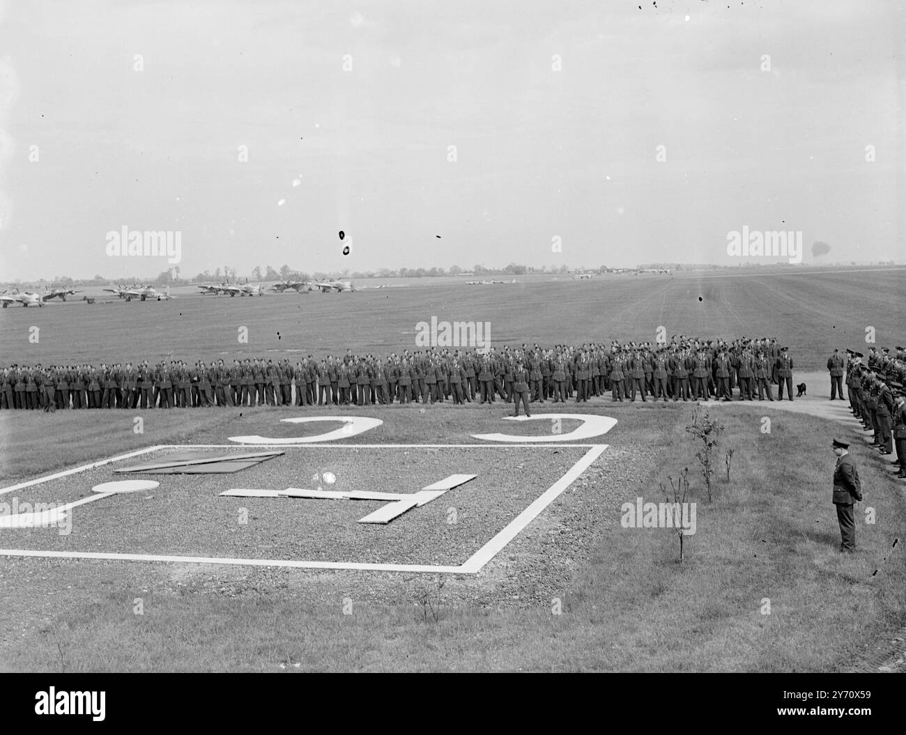 R.A.F. Castle Camps . V.E. Day 8 May 1945 Stock Photo - Alamy