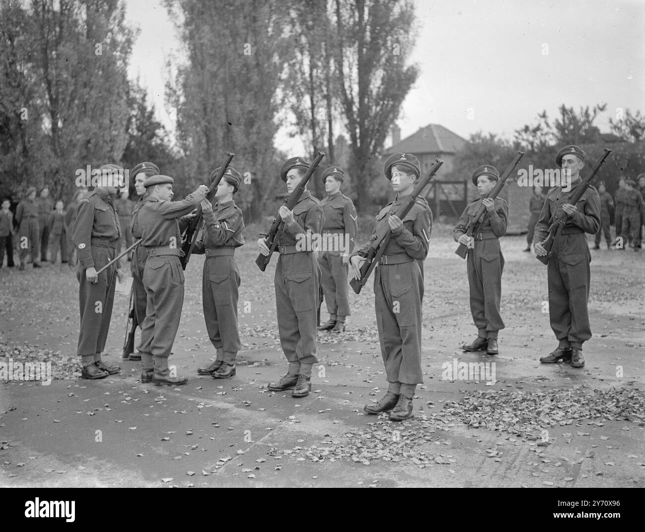 Guard Mounting contest . 1 January 1946 Stock Photo - Alamy