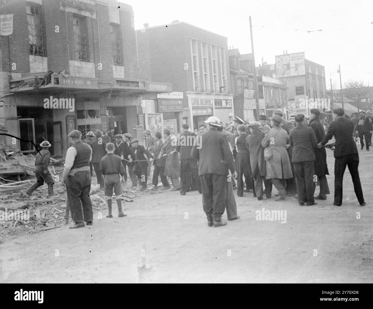 Air Raid Damage -Bexley . 1942 Stock Photo - Alamy