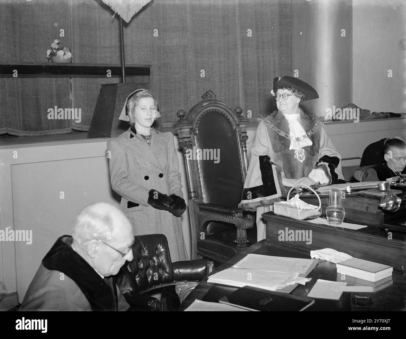 Mayor and Mayoress of Bexley - . 1 January 1946 Stock Photo - Alamy