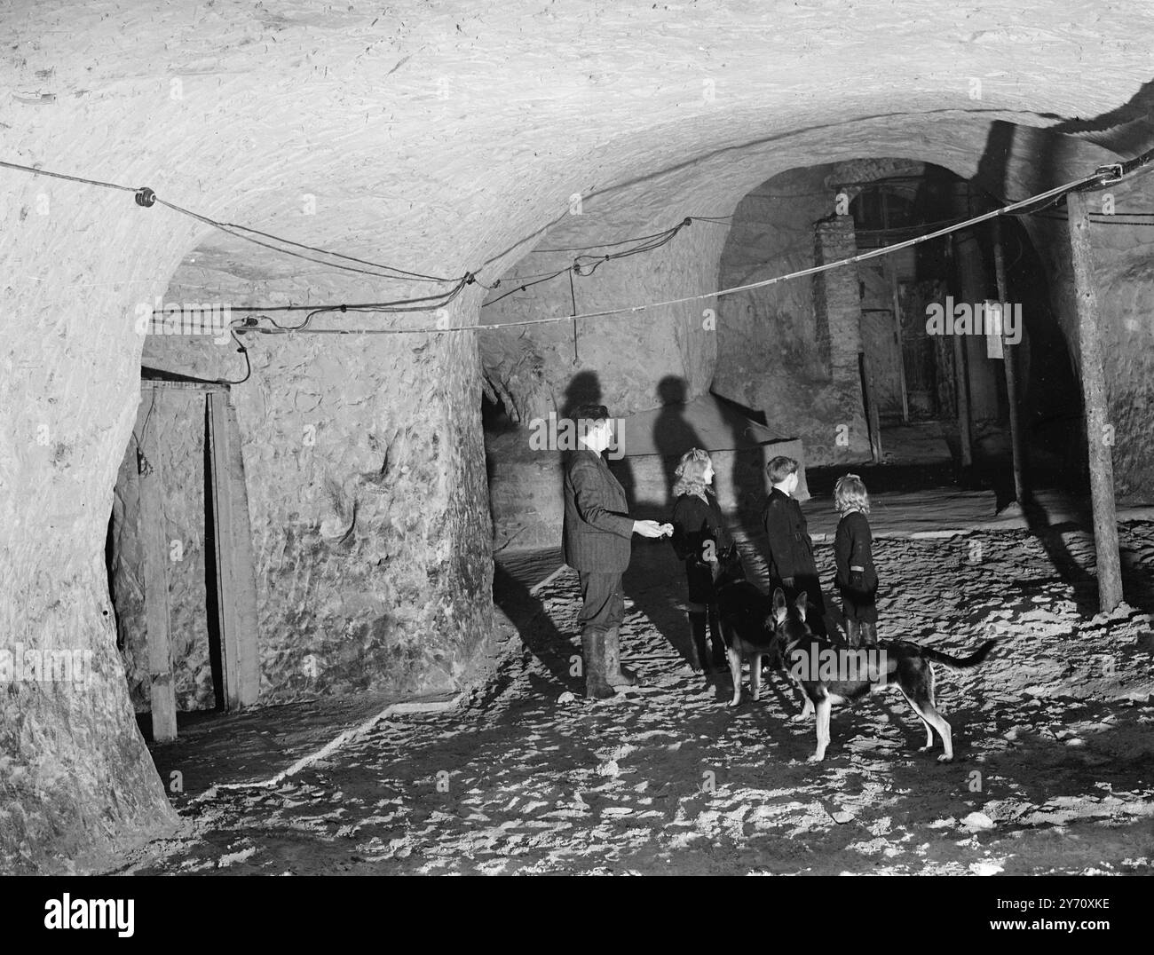 Chipstead Caves 1940 Stock Photo - Alamy