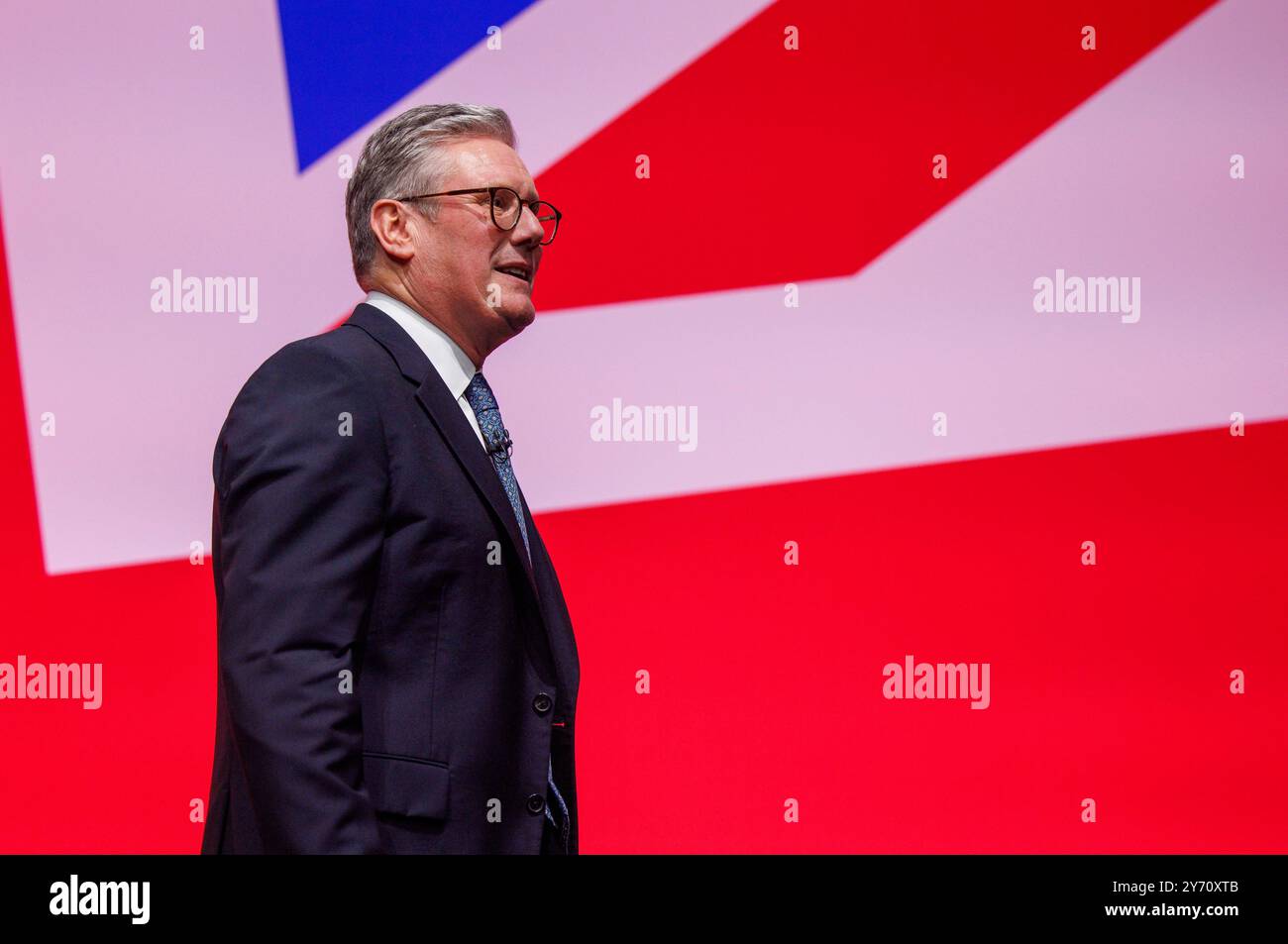 Sir Keir Starmer, Prime Minister and Labour Leader, gives his Leaders ...