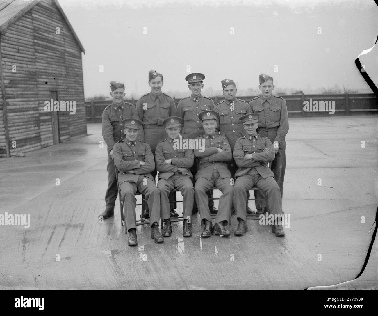Army Group - Stone 1940 Stock Photo - Alamy