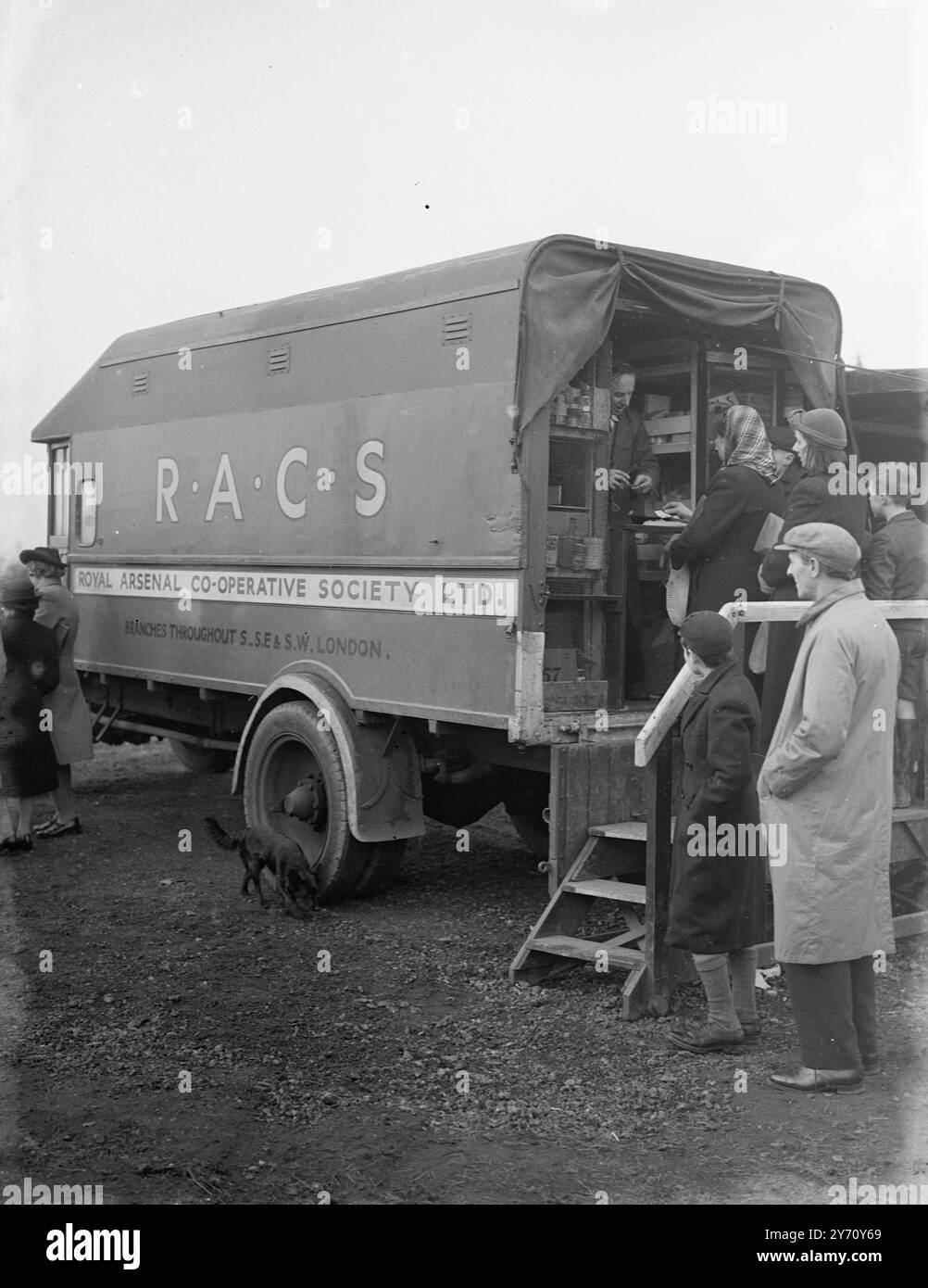 R.A.C.S. Mobile Shop 1946 Stock Photo - Alamy