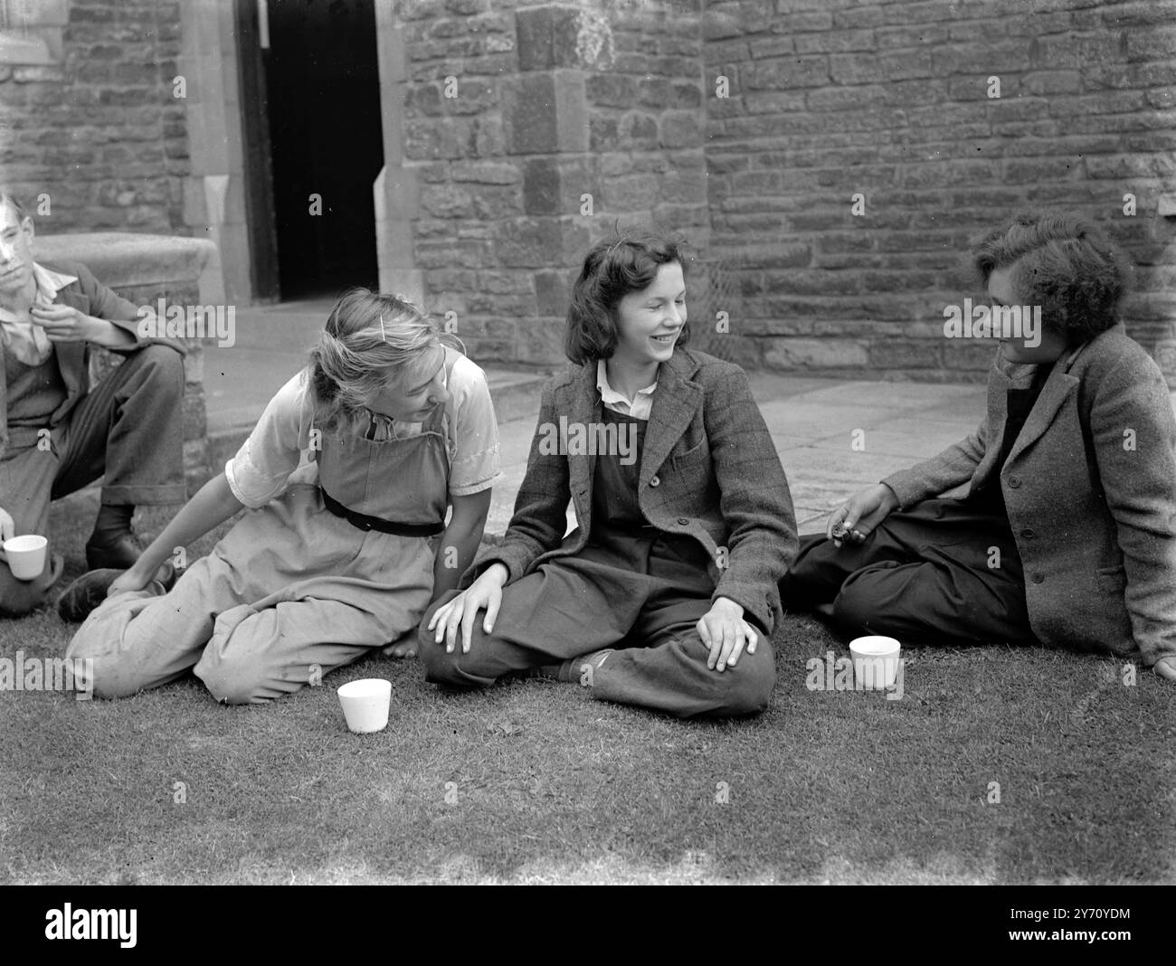 Northants farmers weekly school - Girls and Boys on Lawn . 1 January ...