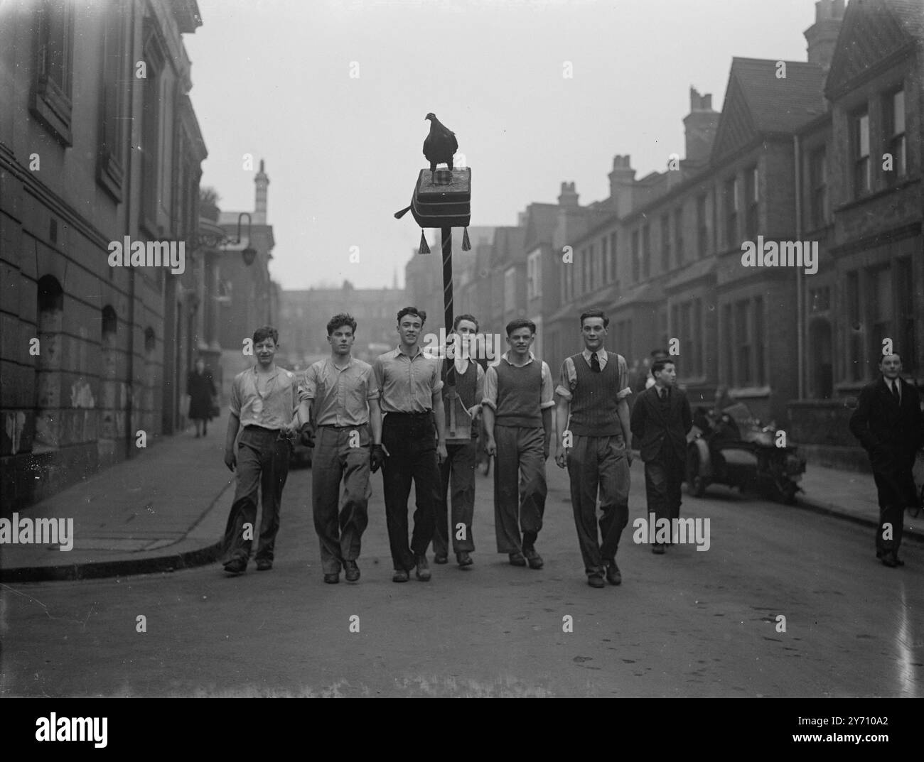 Woolwich Students and Police 1946 Stock Photo - Alamy