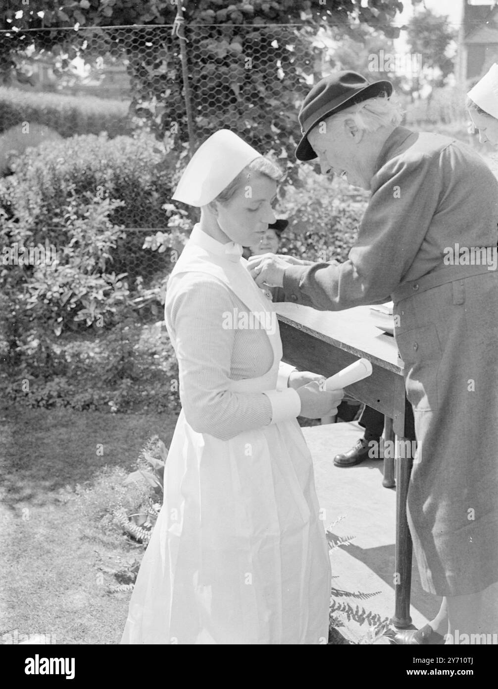 Nurses prize giving- Dartford . 1941 Stock Photo - Alamy