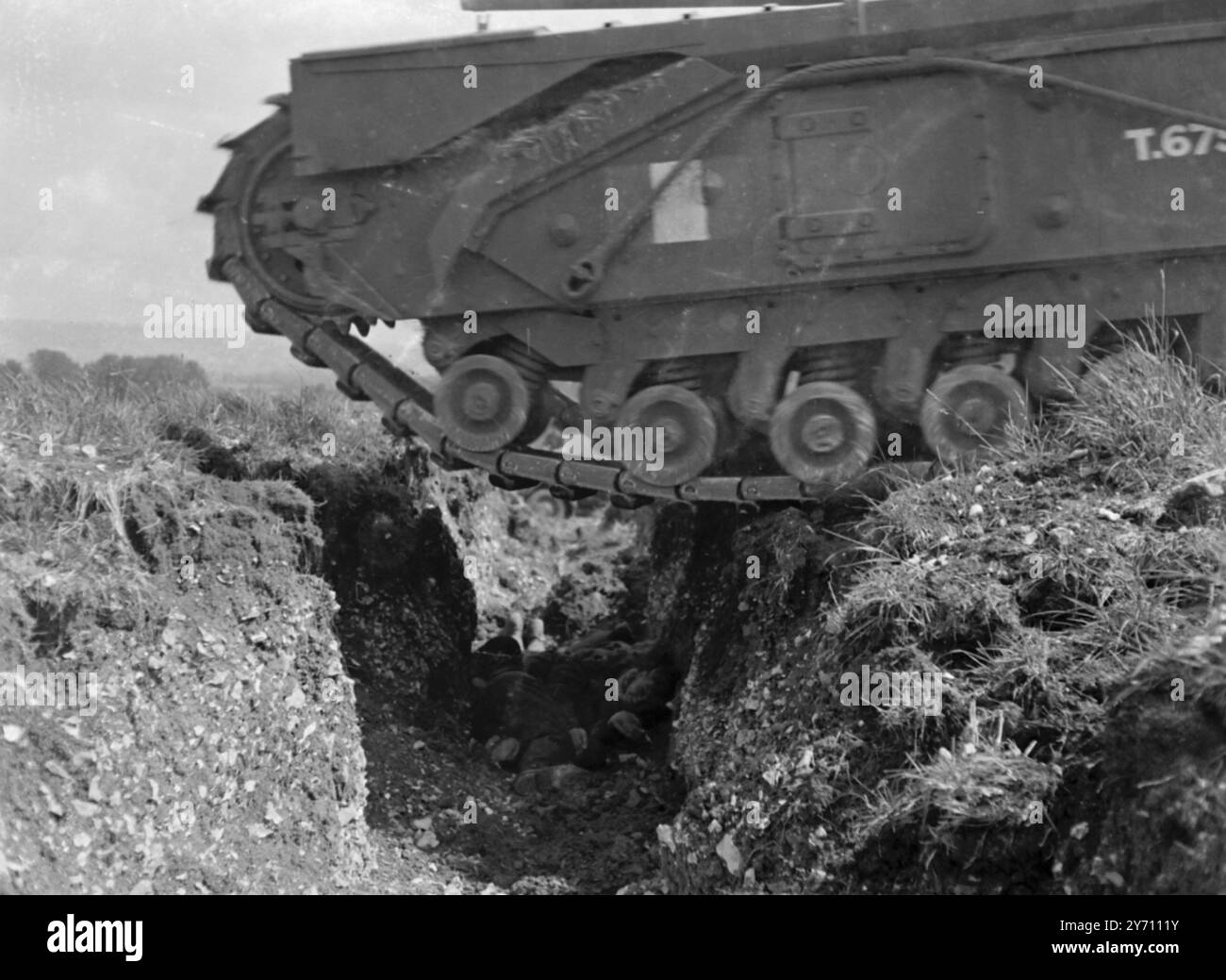 Tank scene 1945 Stock Photo - Alamy