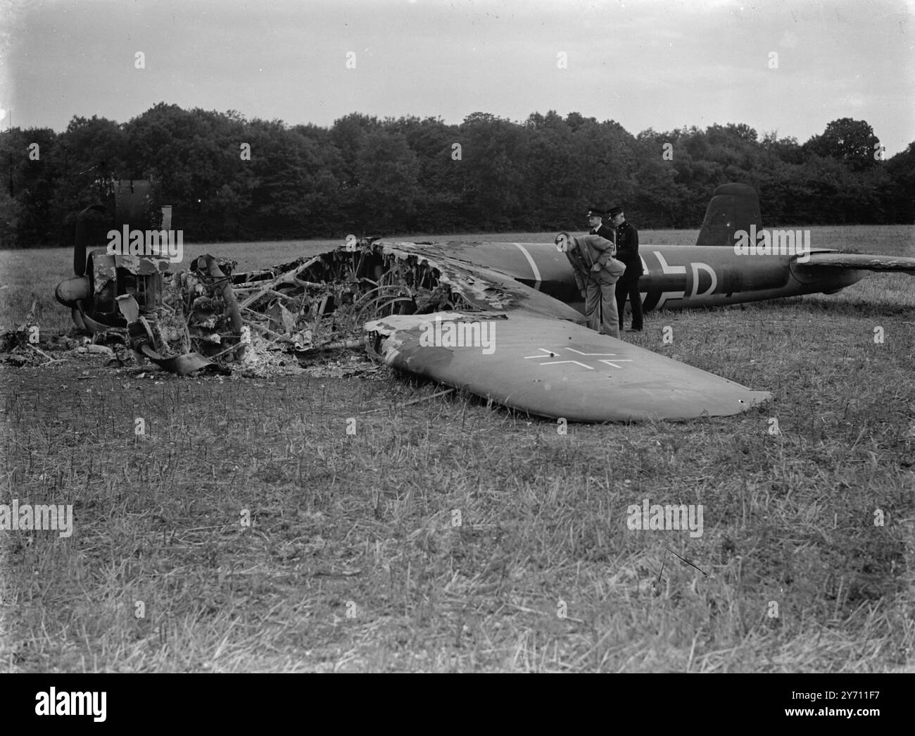 Crashed German Dornier aircraft - near Biggin Hill , Kent, England. 18 ...