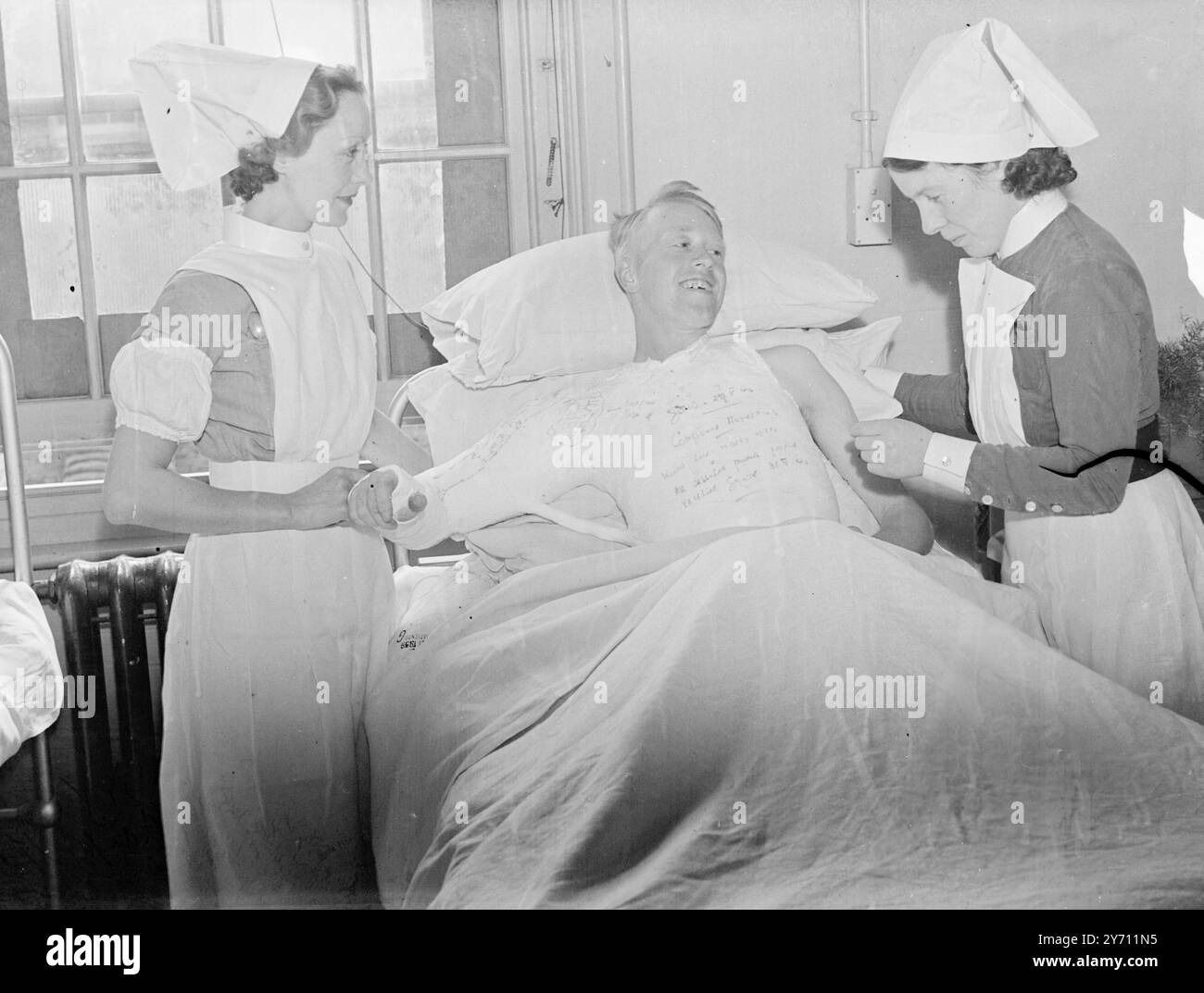 Hospital Scene - 1940 Stock Photo - Alamy