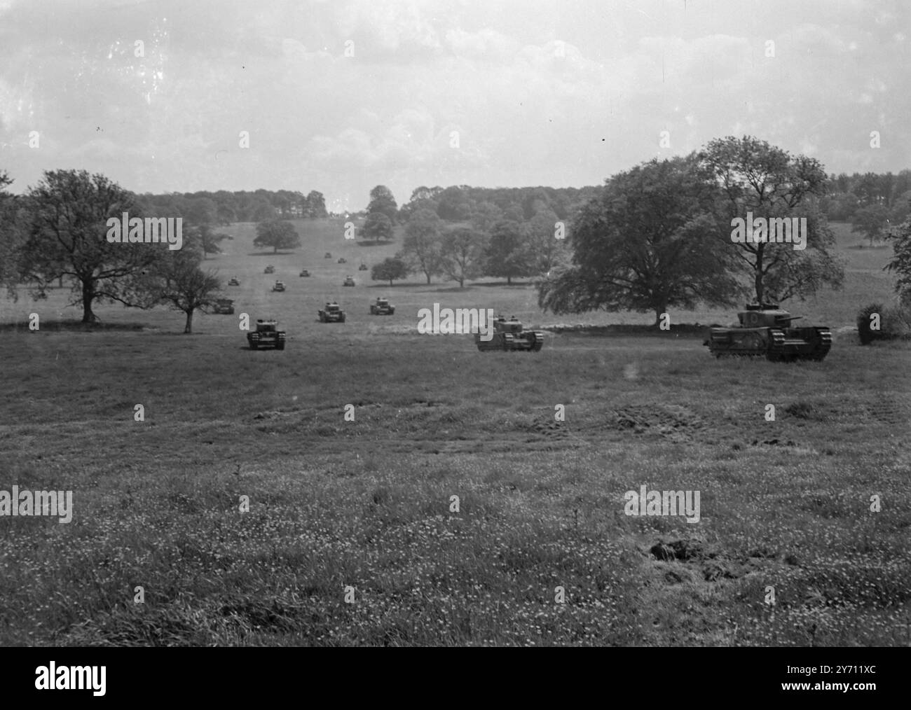Tank attack 1945 Stock Photo - Alamy