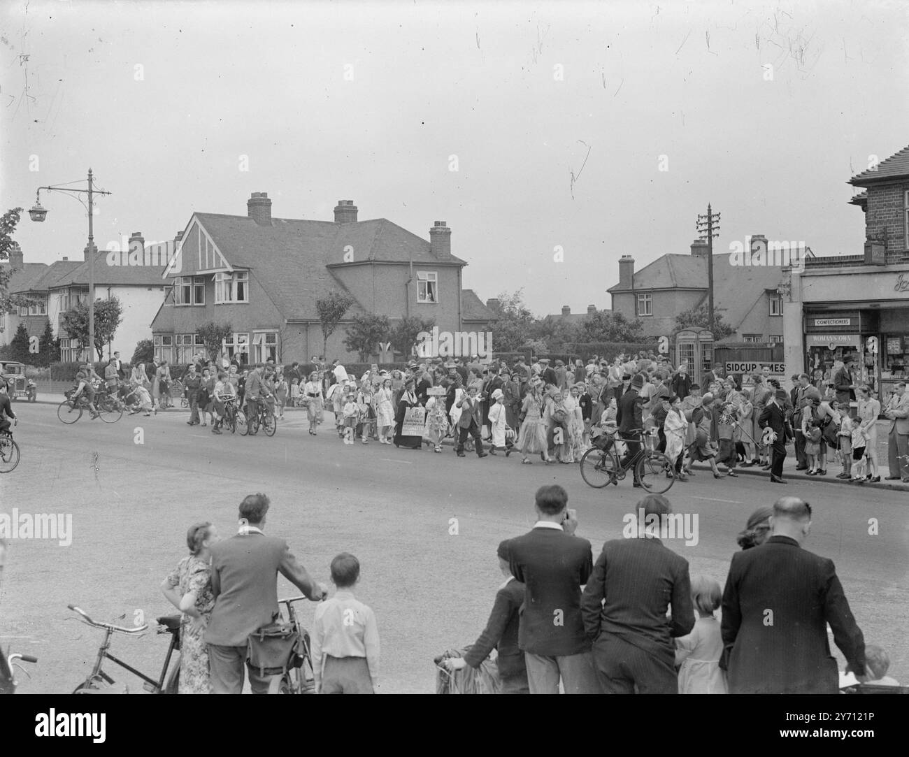 Fancy Dress Procession, Sidcup, London, England. 1940 Stock Photo - Alamy