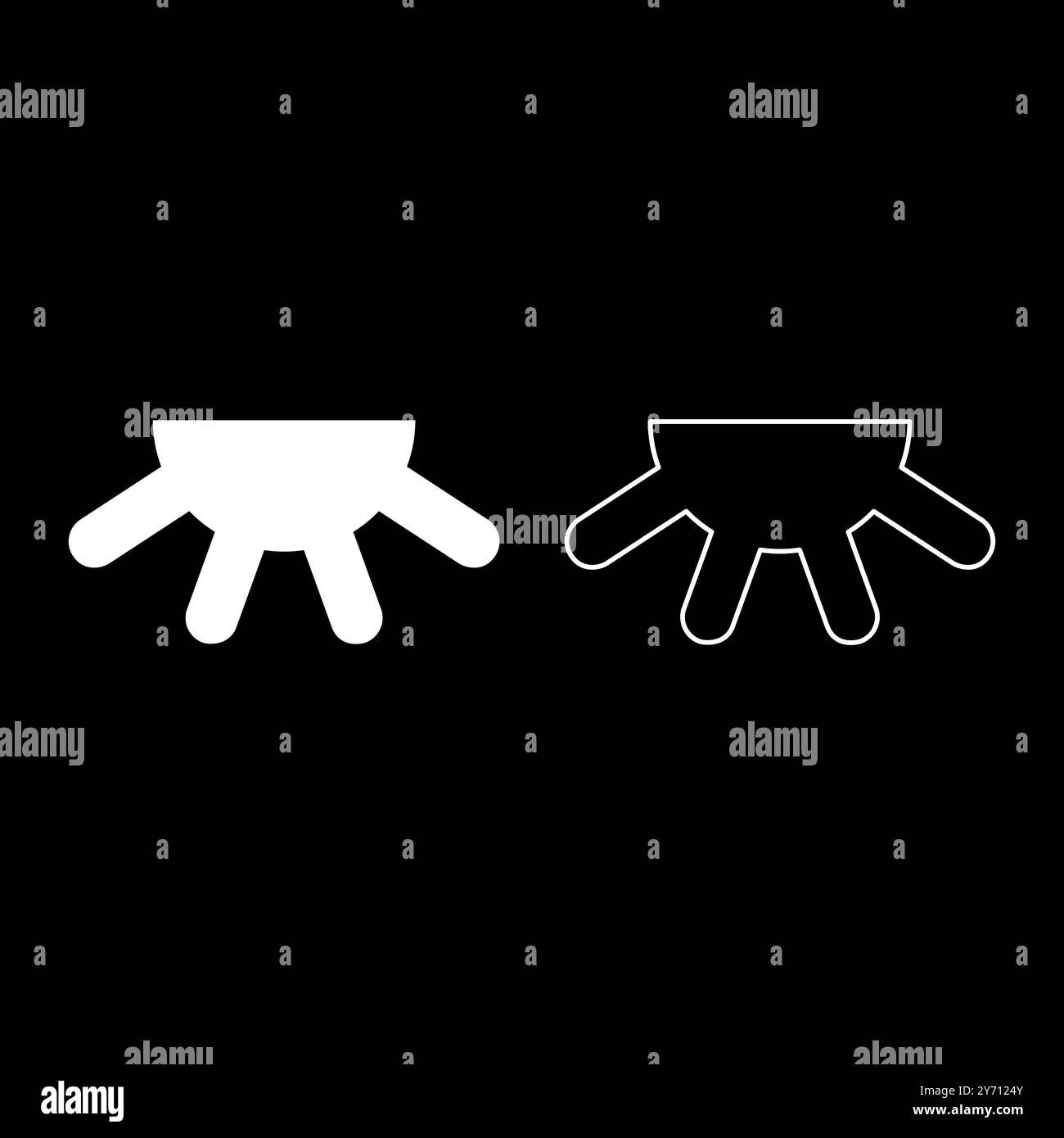 Cow's udder set icon white color vector illustration image simple solid ...