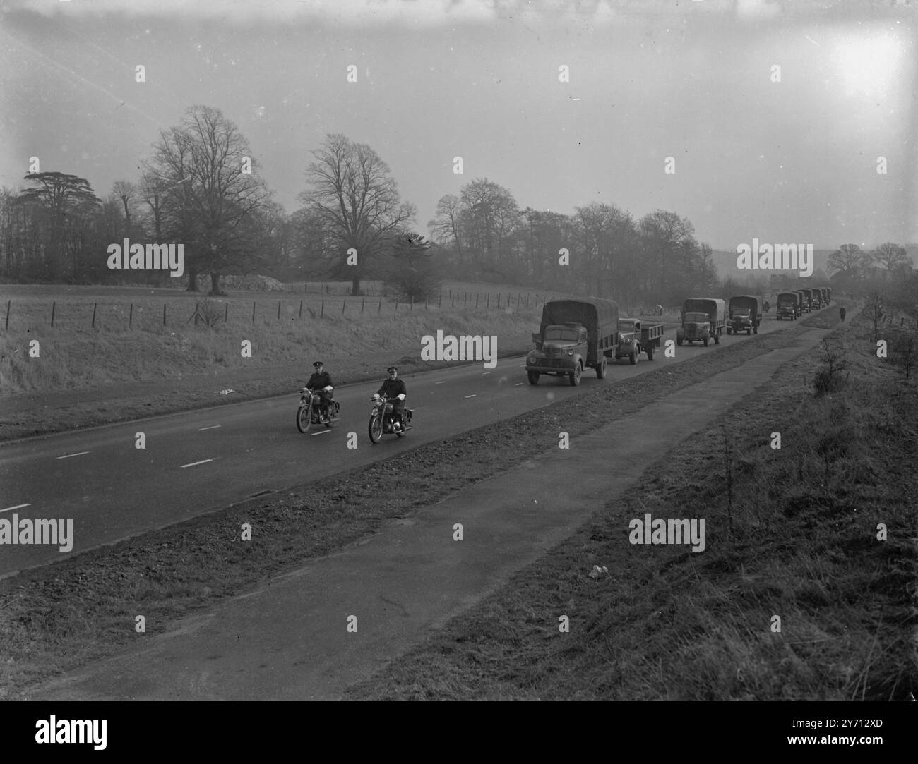 Army convoy trucks vehicles hi-res stock photography and images - Alamy