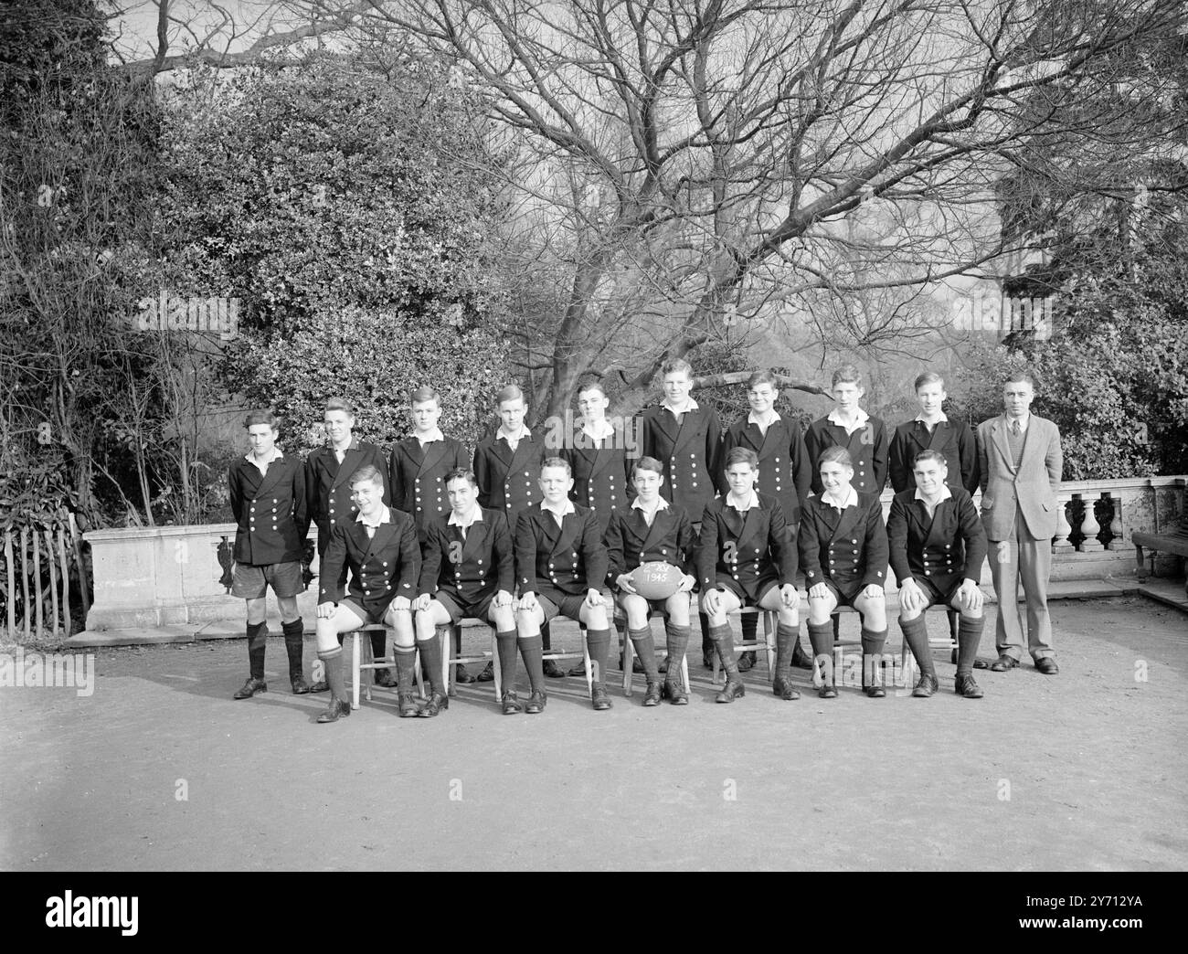 Worcester team 1945 Stock Photo - Alamy
