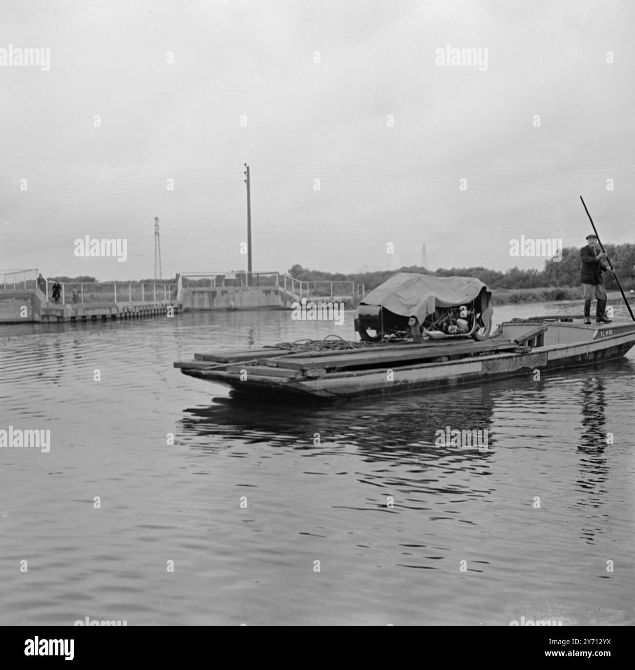 Dredging boat Black and White Stock Photos & Images - Alamy