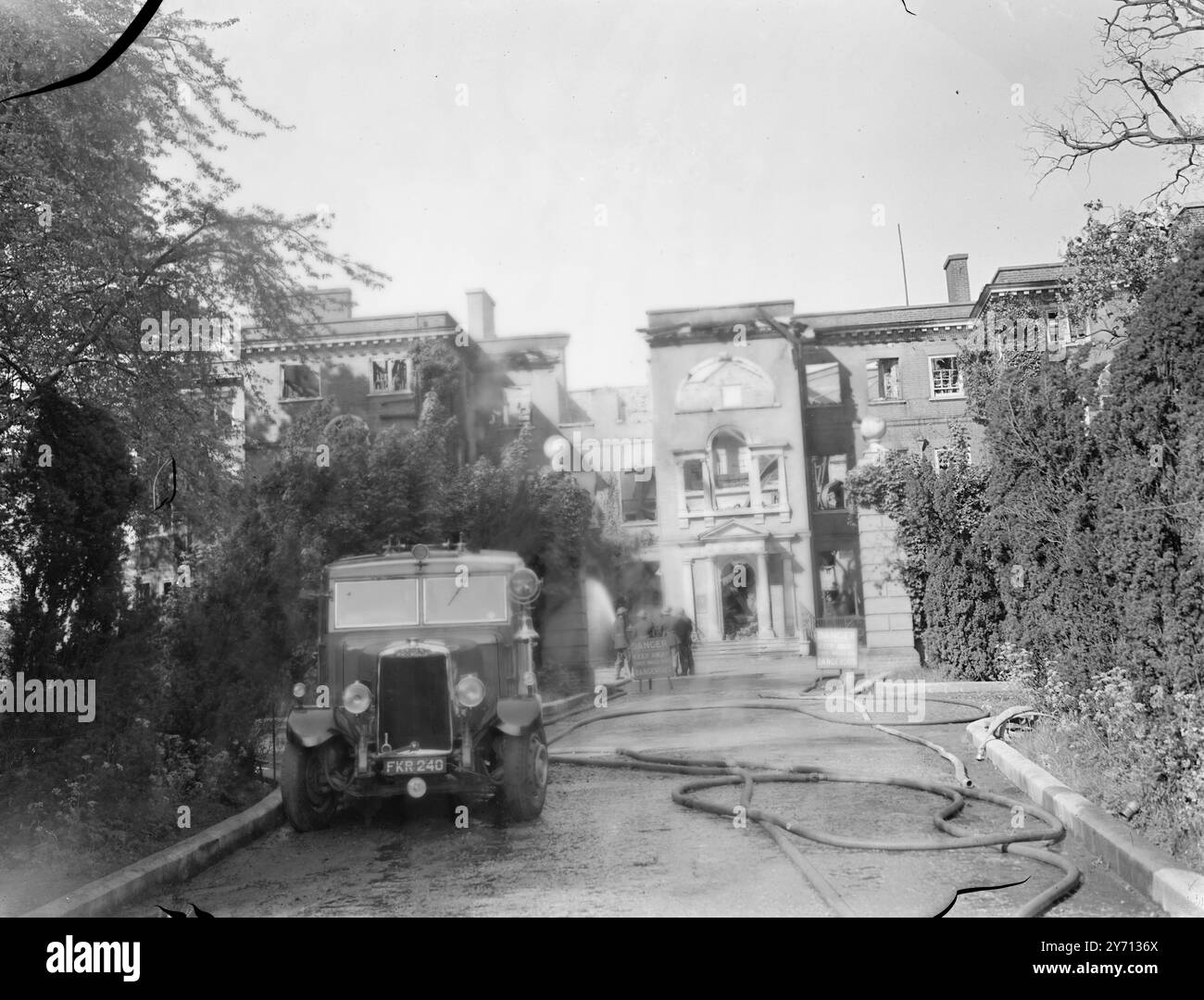 Fire - R.A.F. Group Bromley 1 Jan 1940 Stock Photo - Alamy