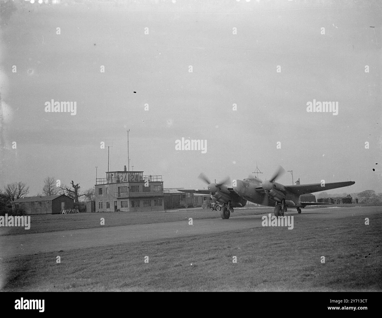 Flying Controls- and Mosquito 1945 Stock Photo - Alamy