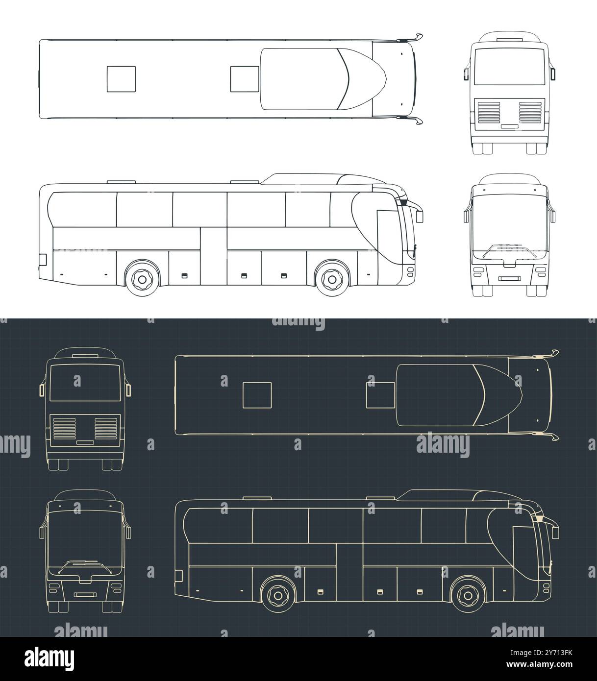 Bus illustrations hi-res stock photography and images - Alamy