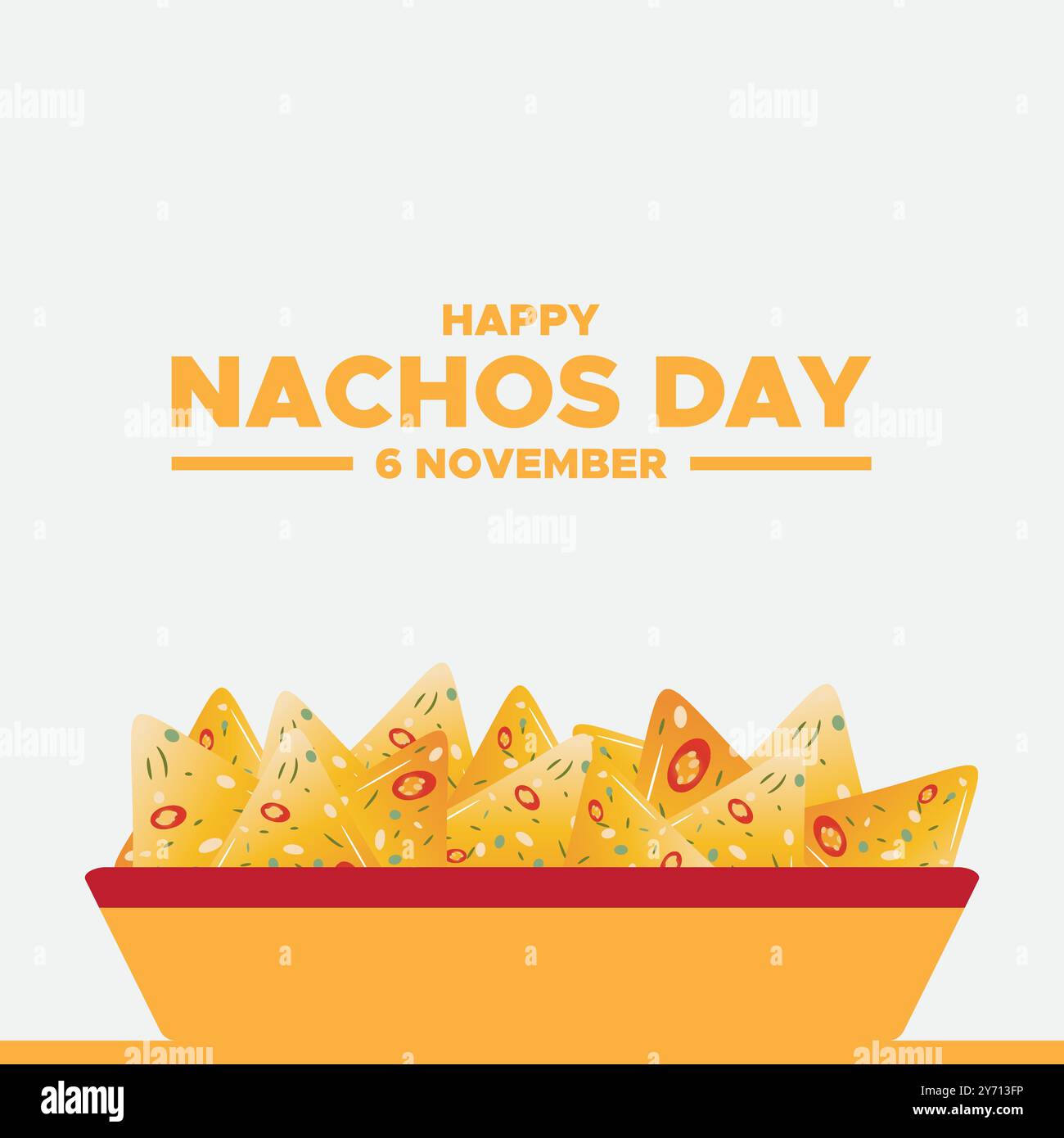 happy Nachos Day, 6th November Nachos Day, social media template, post ...