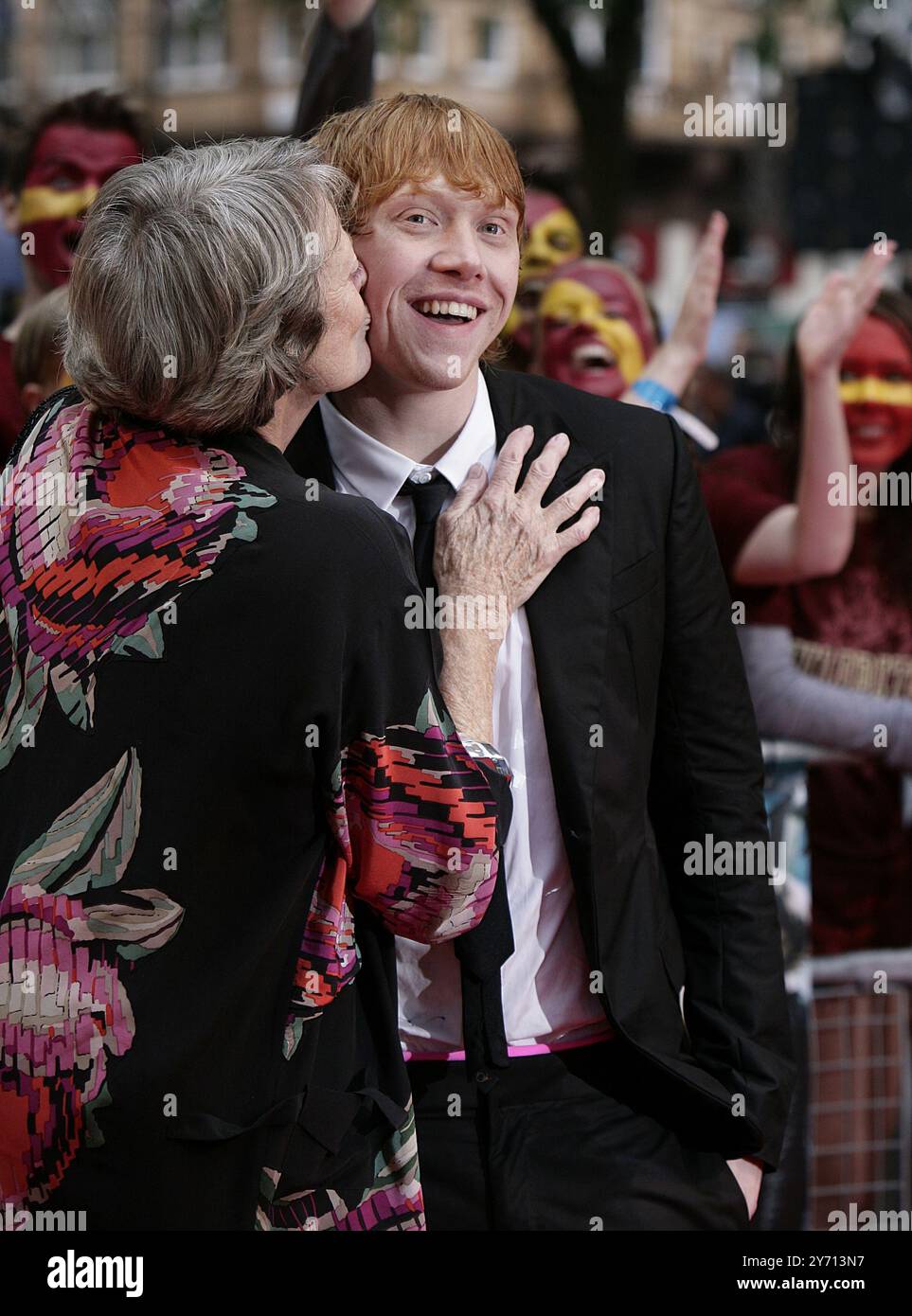 File photo dated 07/07/09 of Rupert Grint and Maggie Smith arriving for ...