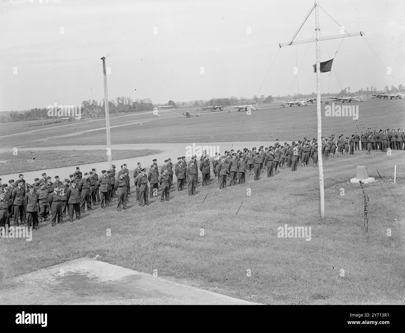 R.A.F. V.E. Day at Castle Camps . 8 May 1945 Stock Photo - Alamy