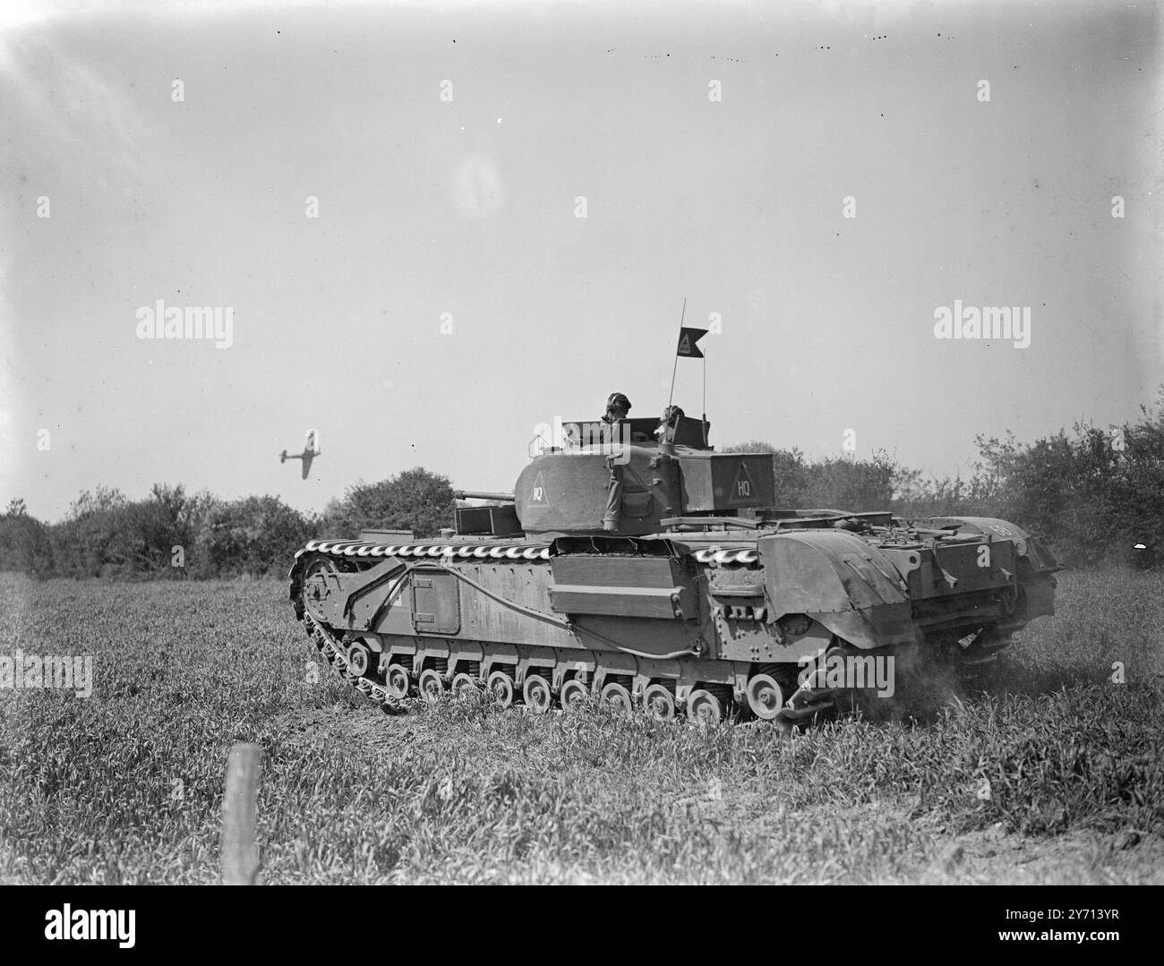 Tank attack 1945 Stock Photo - Alamy