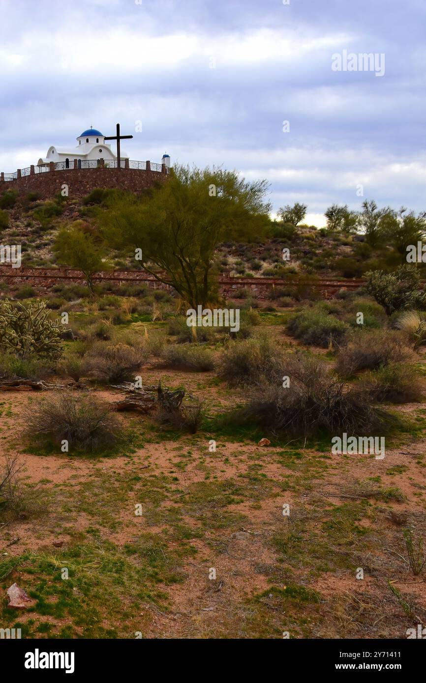 Greek orthodox chapel at St. Anthony's monastery in Arizona Stock Photo ...