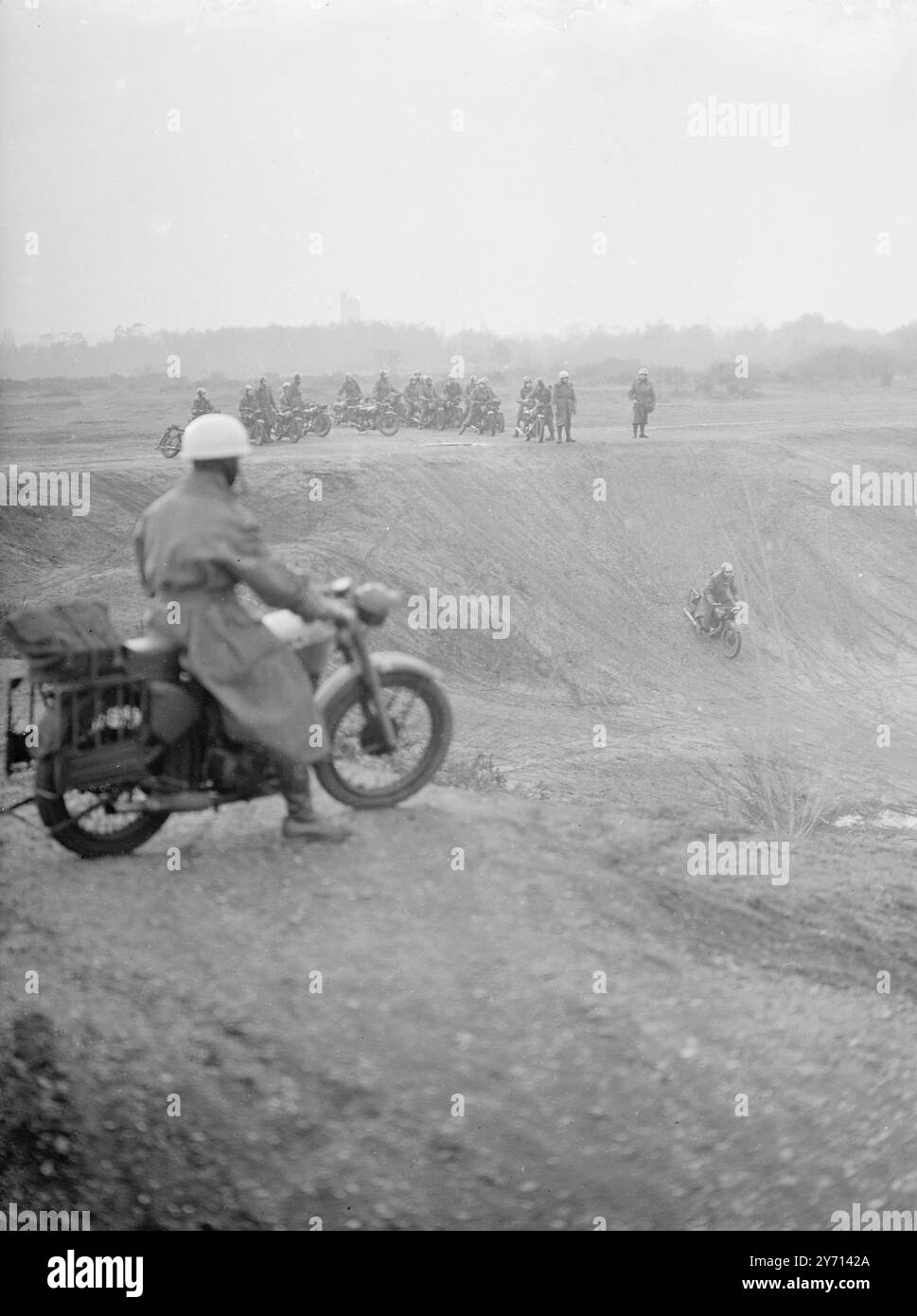 Army Motorcycle Riders 1941 Stock Photo - Alamy