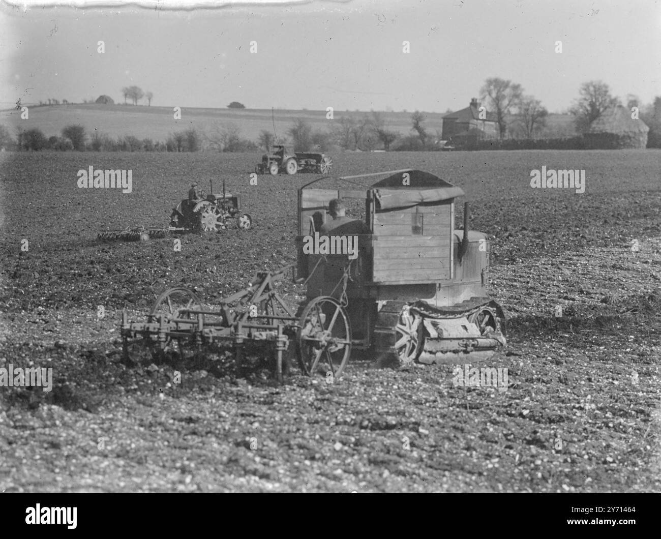 Seed harrow Black and White Stock Photos & Images - Alamy